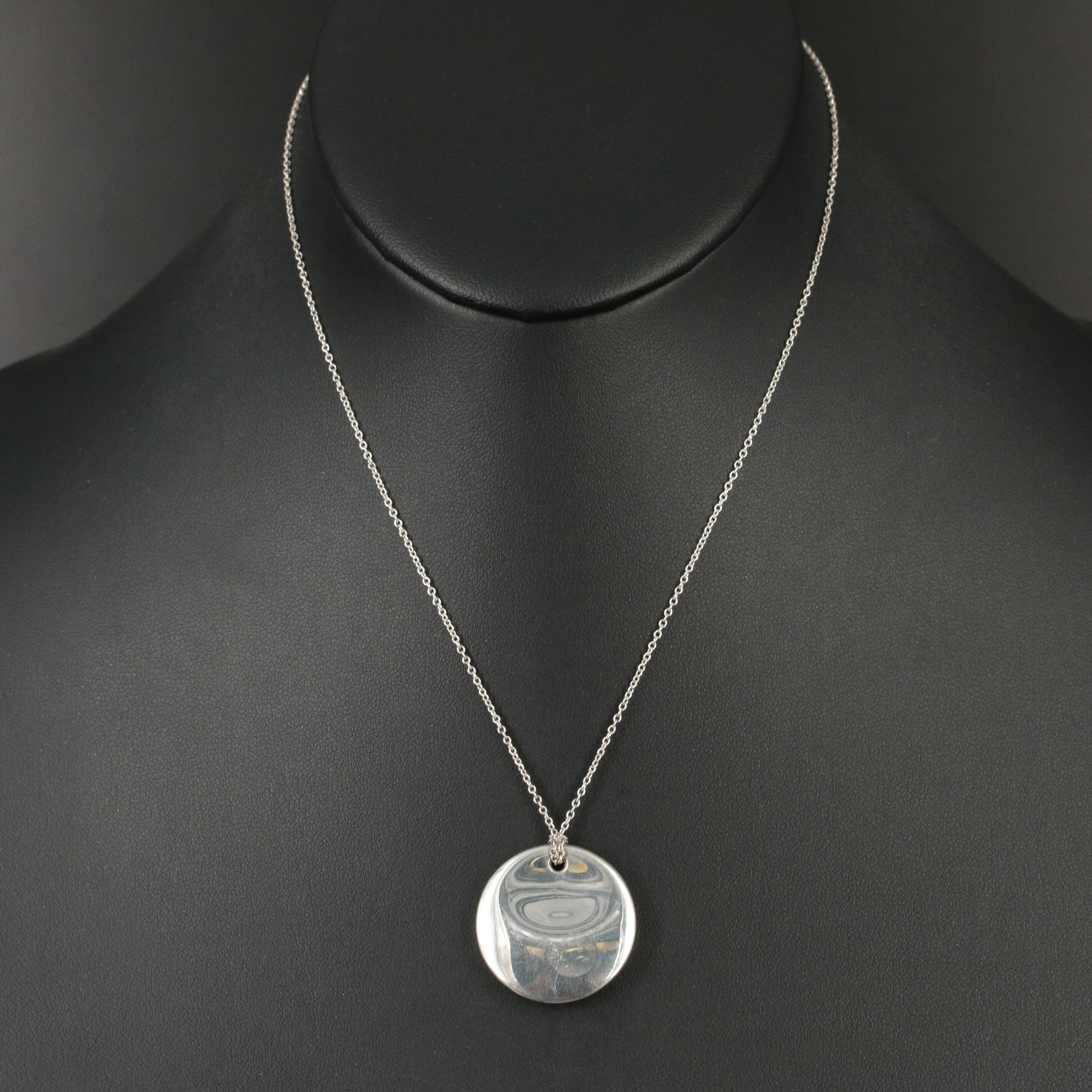 Elsa Peretti for Tiffany & Co. Sterling Round Disc Necklace | EBTH