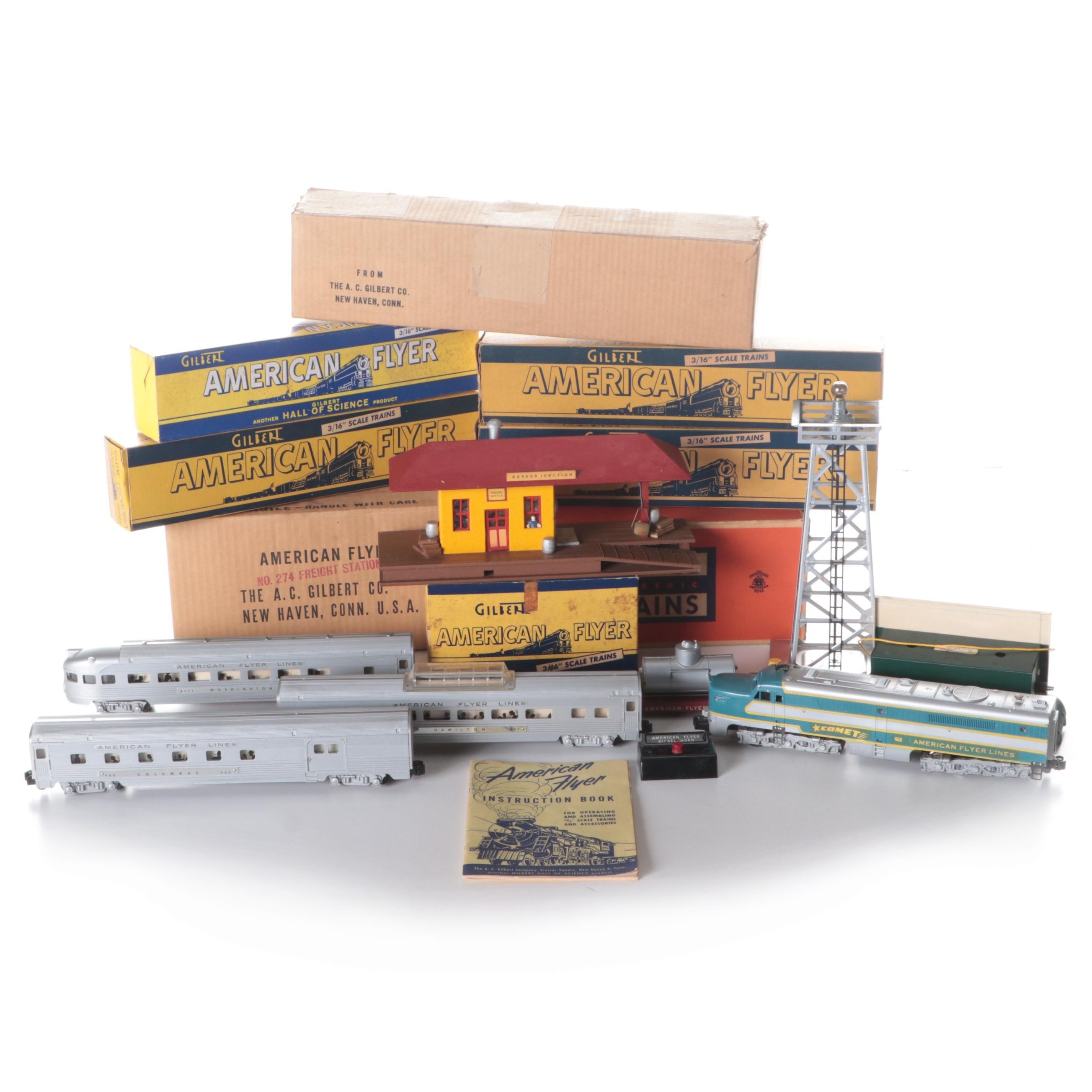 A.C. Gilbert Co. American Flyer Lines Plastic Train Model with More | EBTH