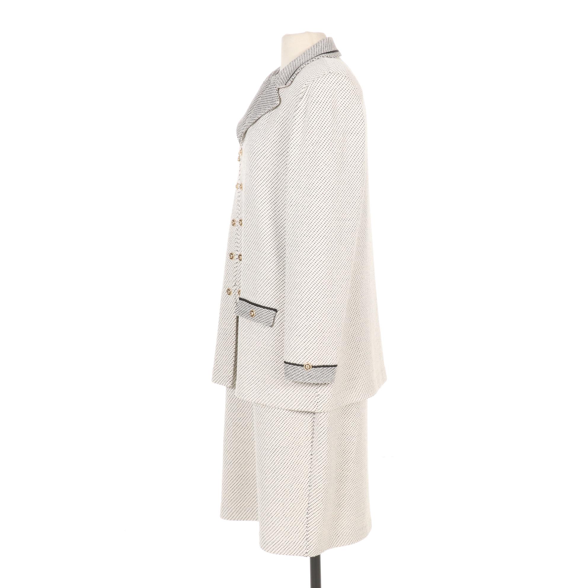 Knit St. John Collection By Marie Gray Suit Dress Features Contrast ...