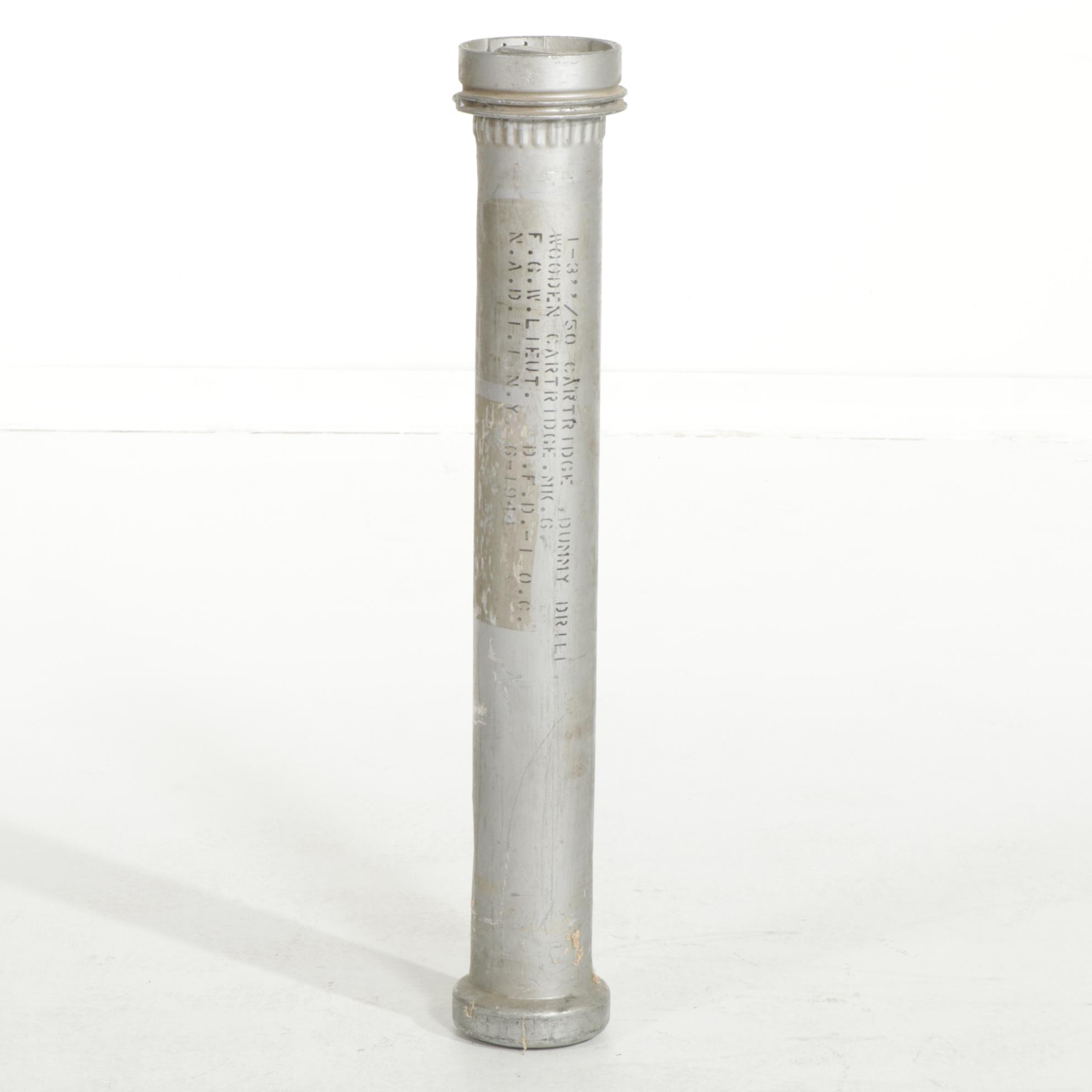 World War II Era Naval 3"/50 Cal. Dummy Drill Canister | EBTH