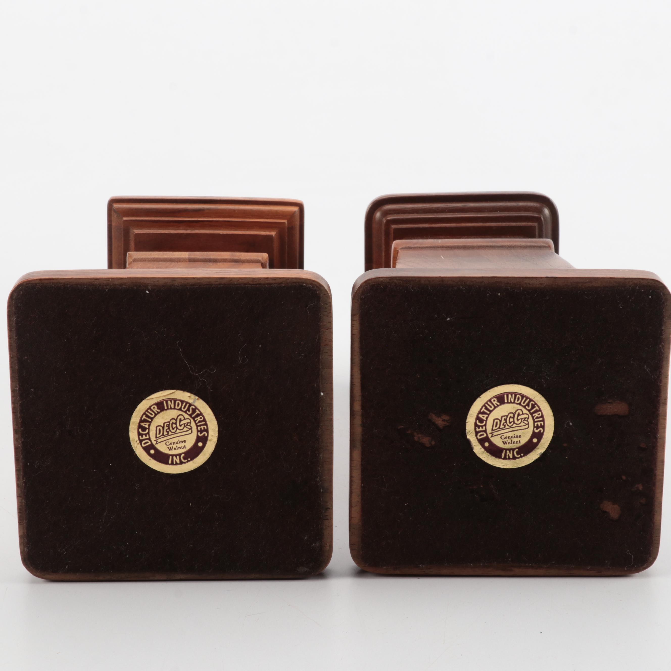 Catholic Sick Call Box With Walnut Pillar Candle Holders, Crucifix and ...