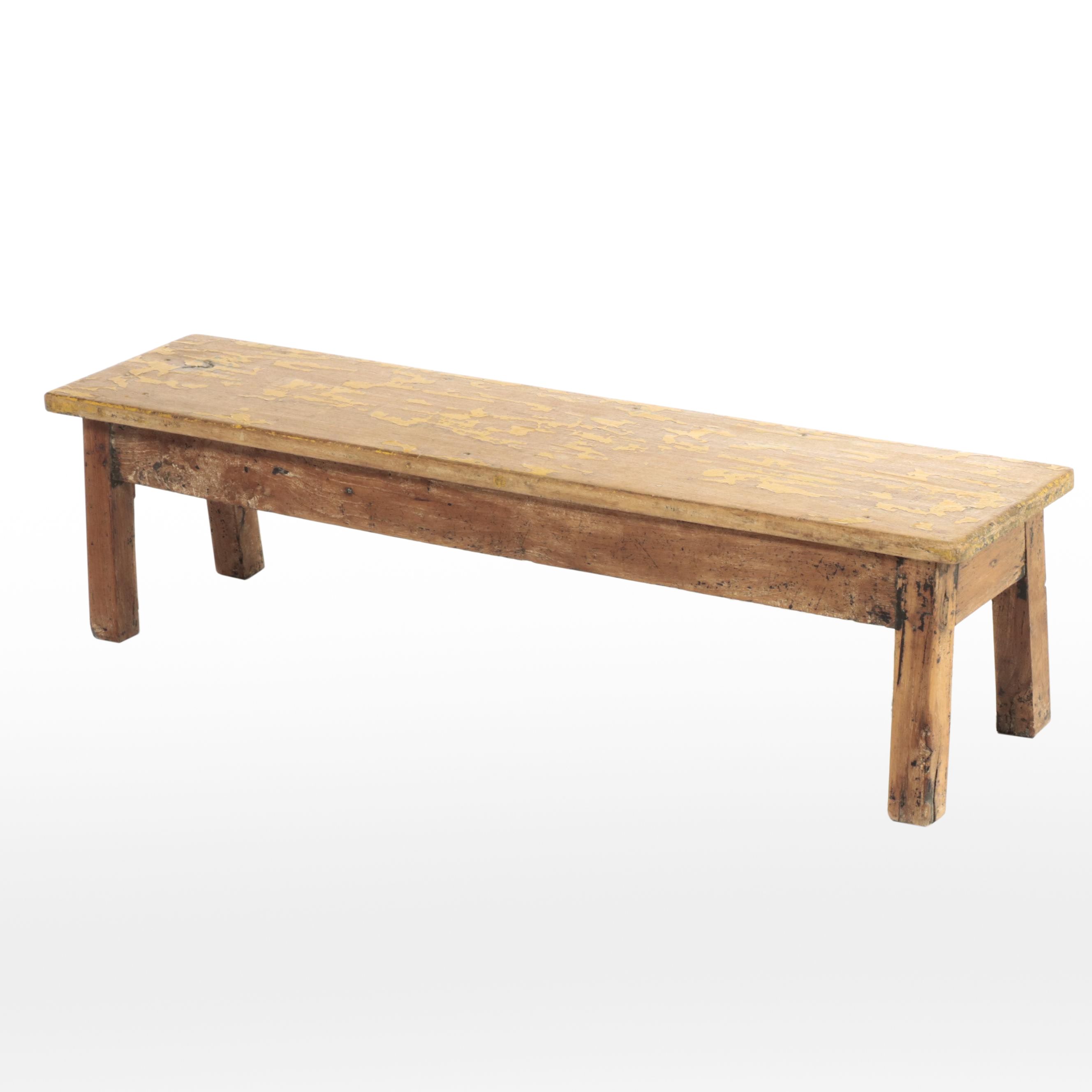 Primitive Hardwood Low Bench | EBTH