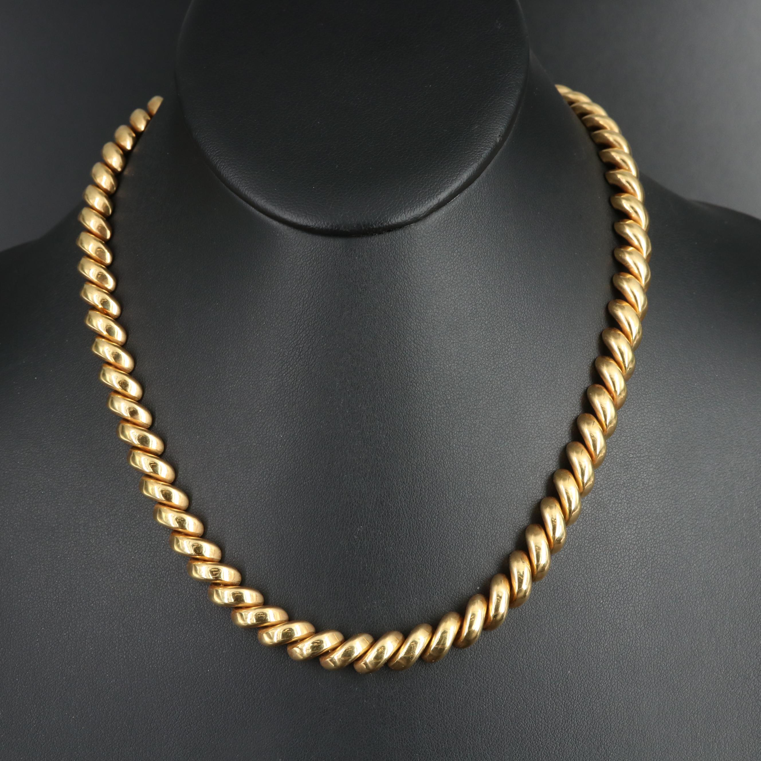 18K San Marco Chain Necklace | EBTH