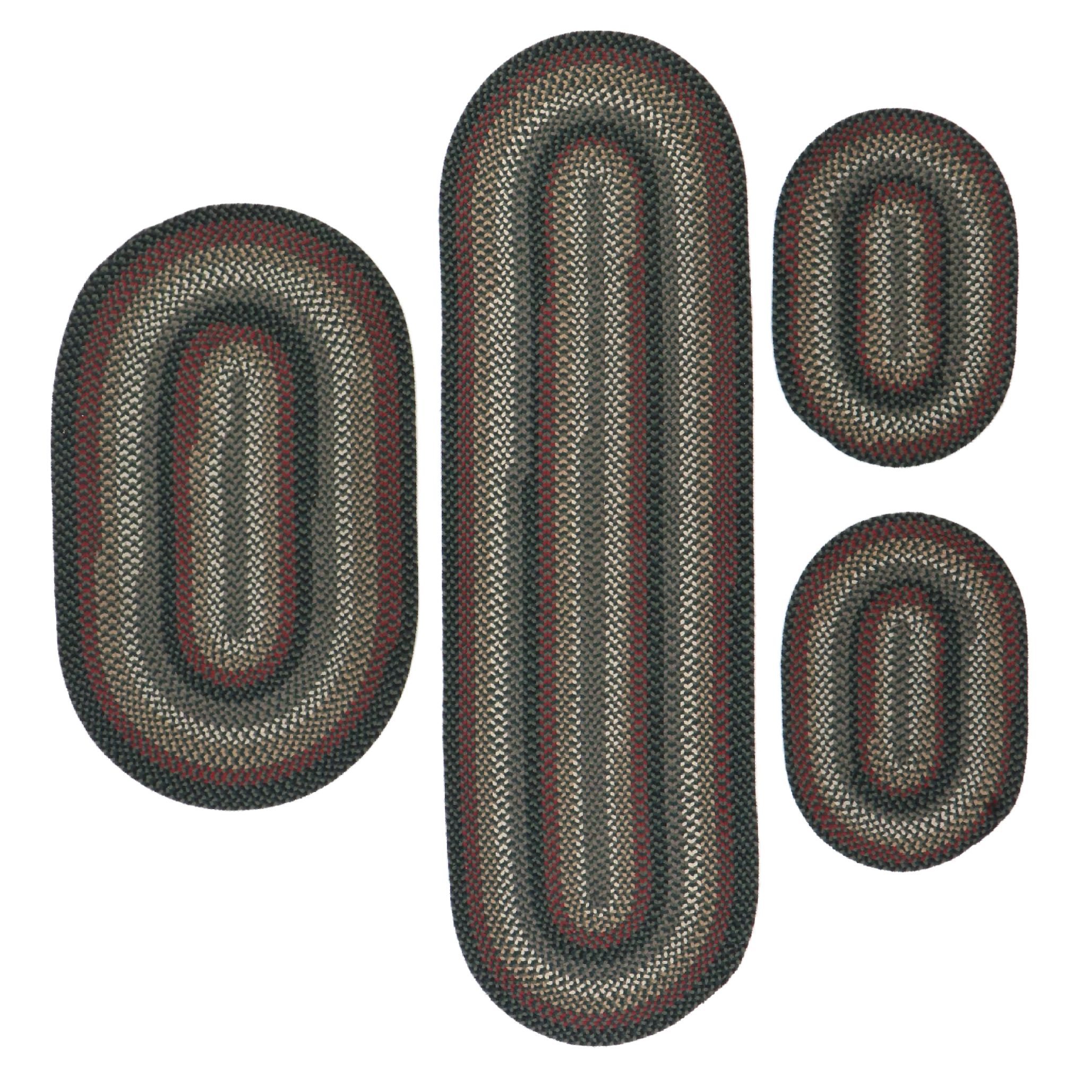 Four Handmade Braided Area Rugs | EBTH