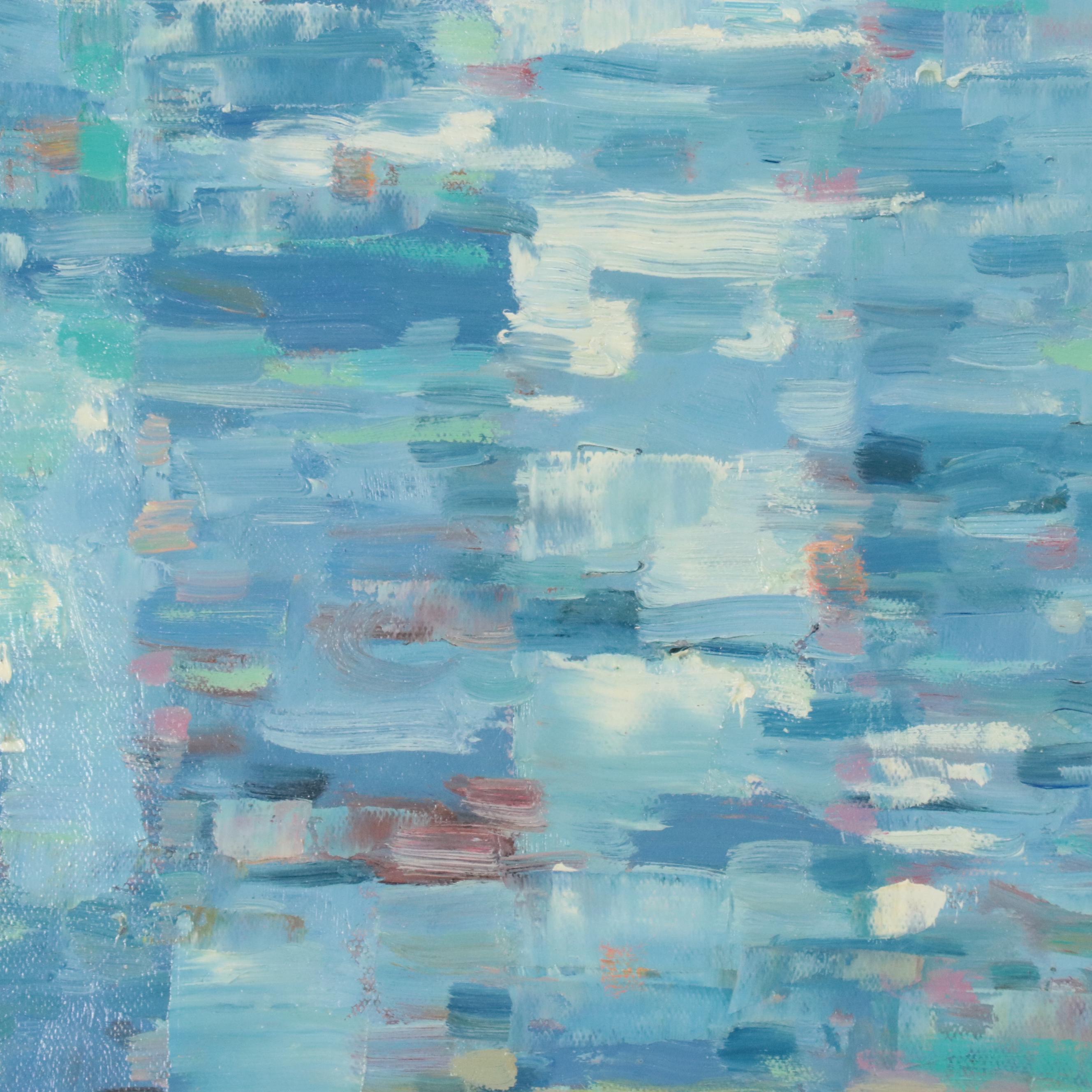 N. Ming Oil Painting of Lily Pond | EBTH