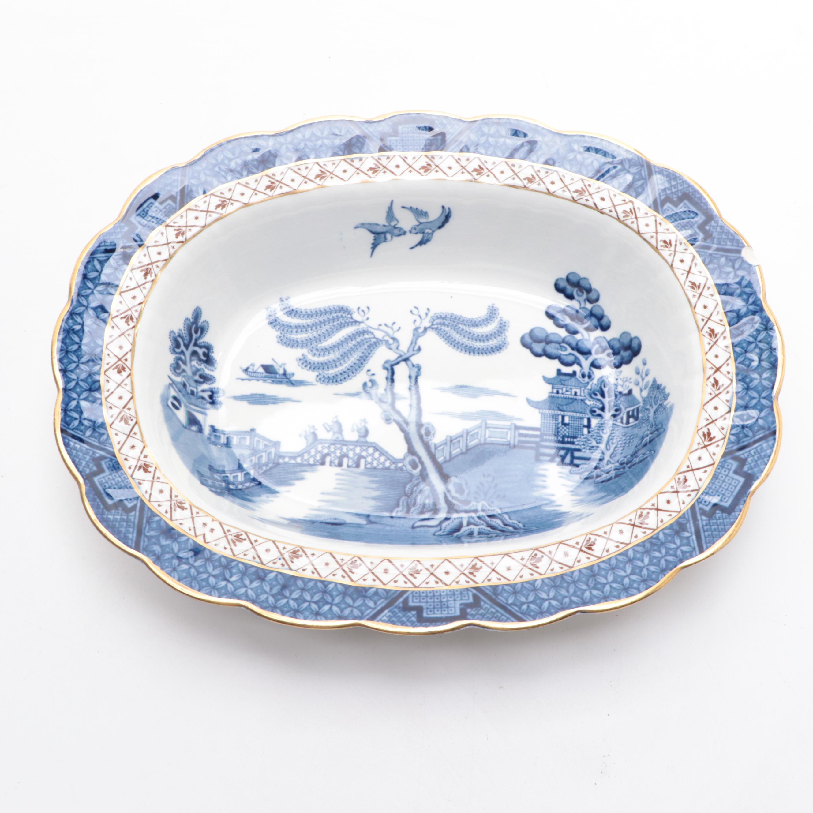 Booths English Earthenware "Real Old Willow" Dinnerware and Serving ...