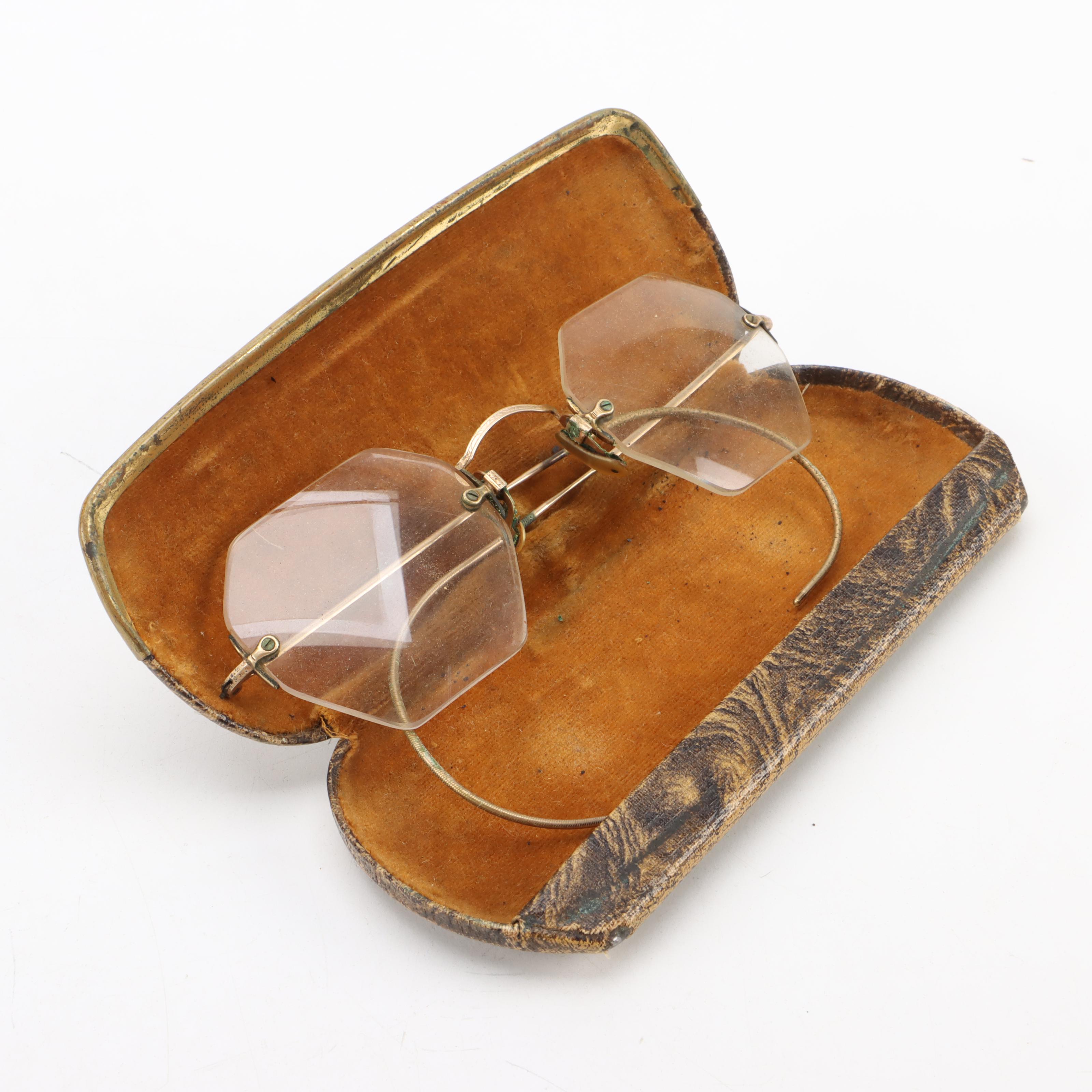 Assorted Wire Rim Spectacles in Cases, Mid-Late 20th Century | EBTH