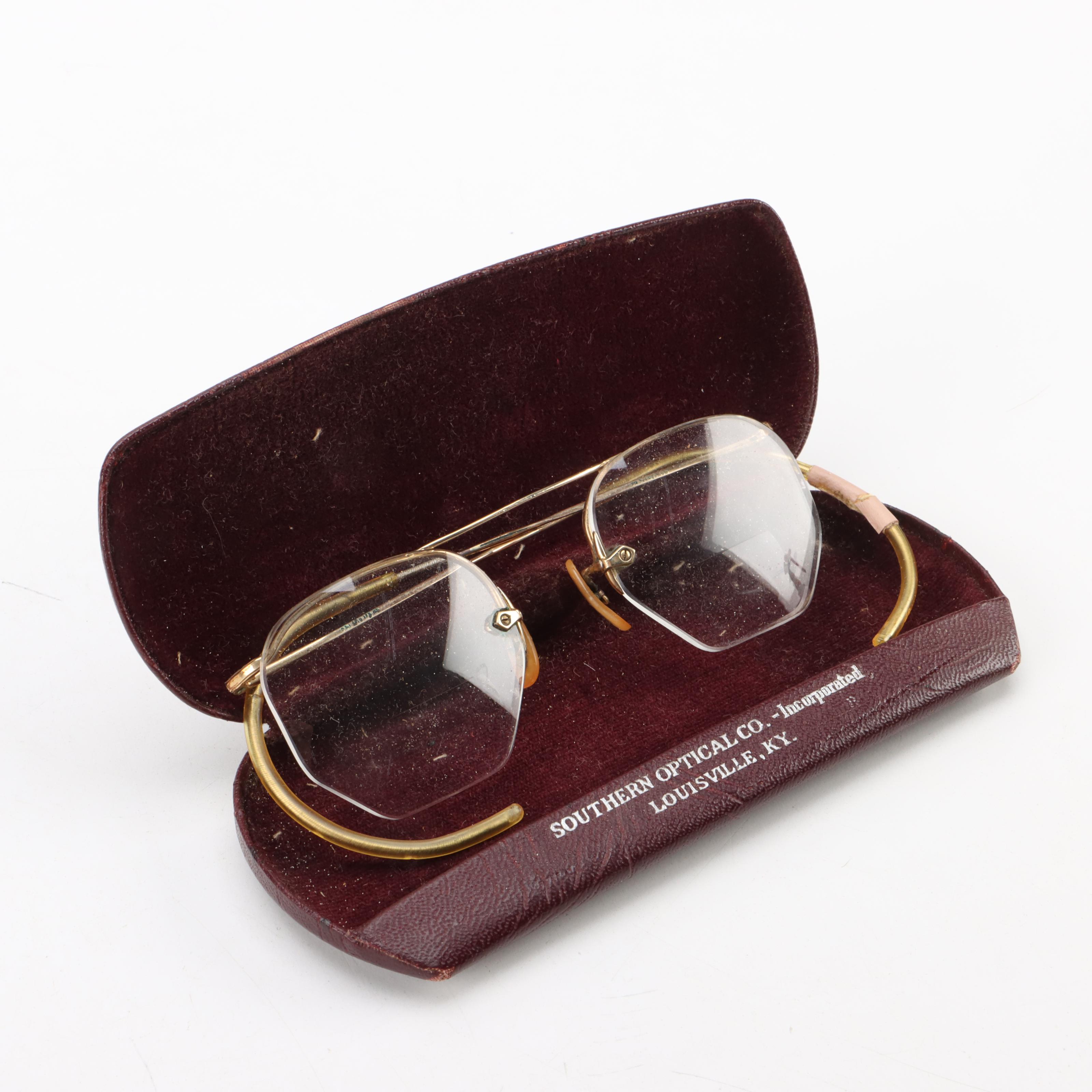 Assorted Wire Rim Spectacles in Cases, Mid-Late 20th Century | EBTH