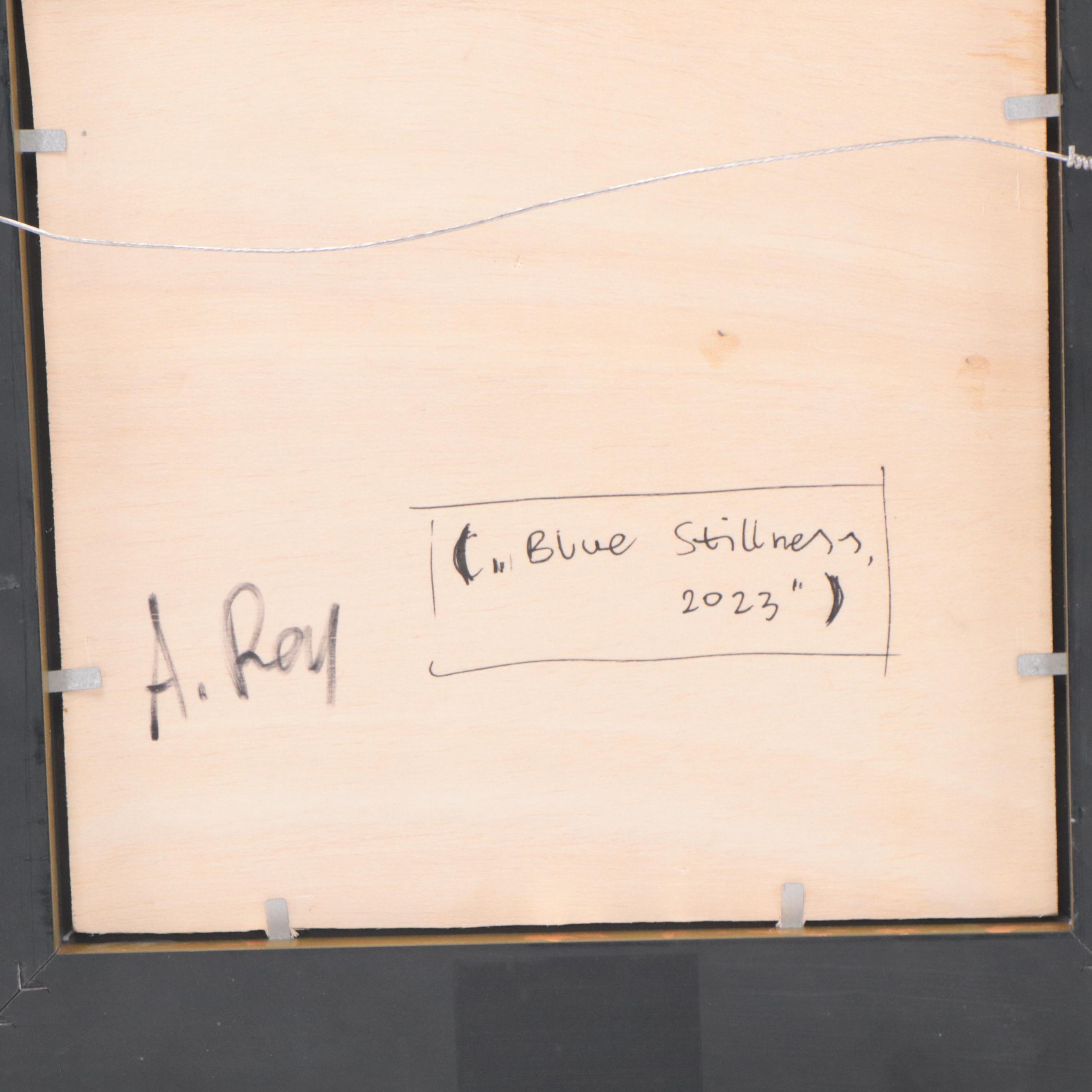 Agnes Rey Landscape Oil Painting "Blue Stillness," 21st Century | EBTH