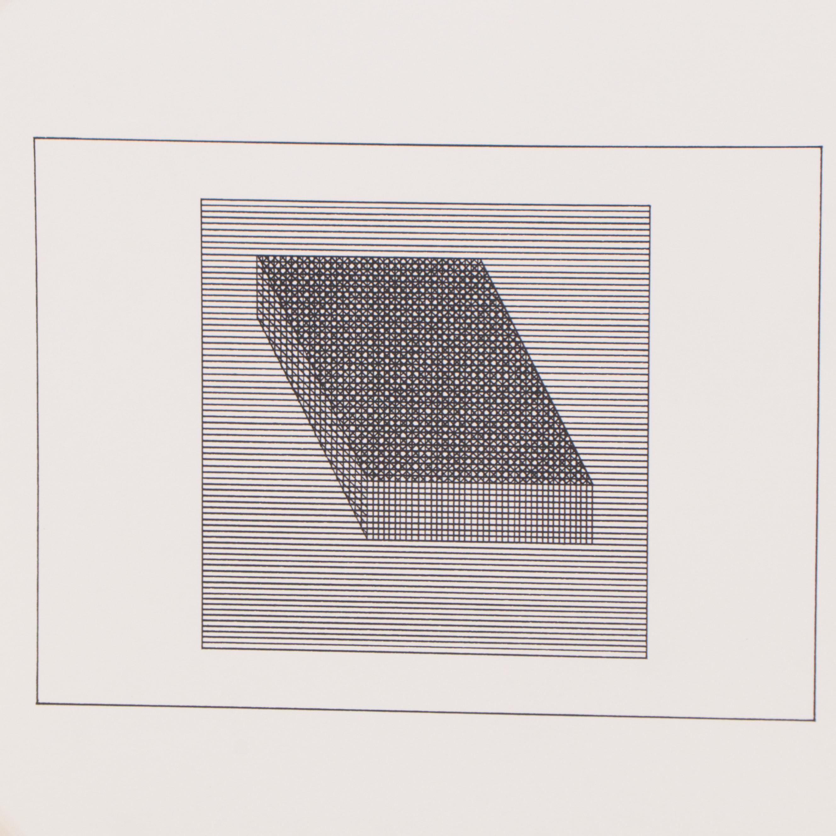 Sol LeWitt Op Art Silkscreen Plates from "Ficciones," 1984 | EBTH
