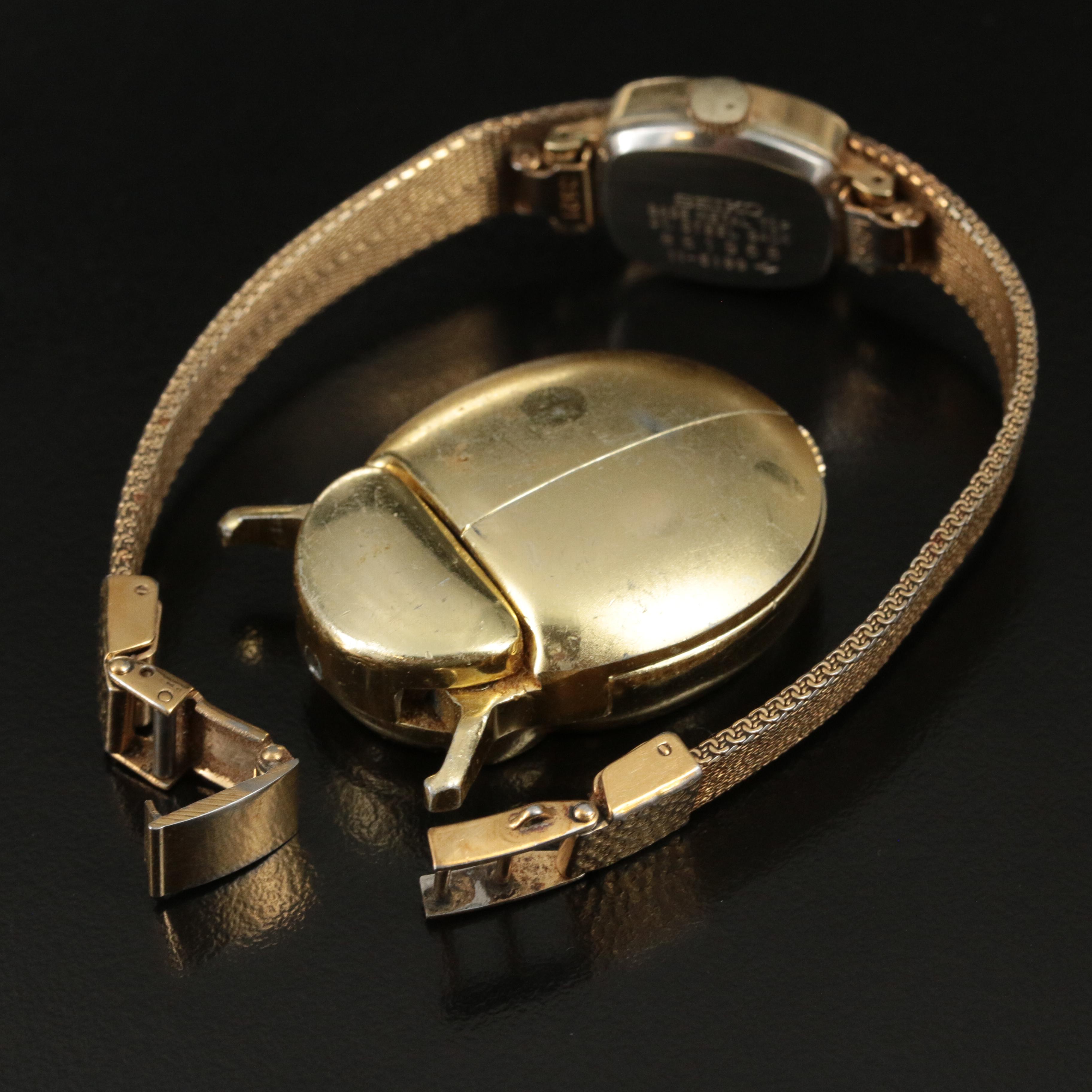 Ladybug Pendant Watch and Seiko Wristwatch | EBTH