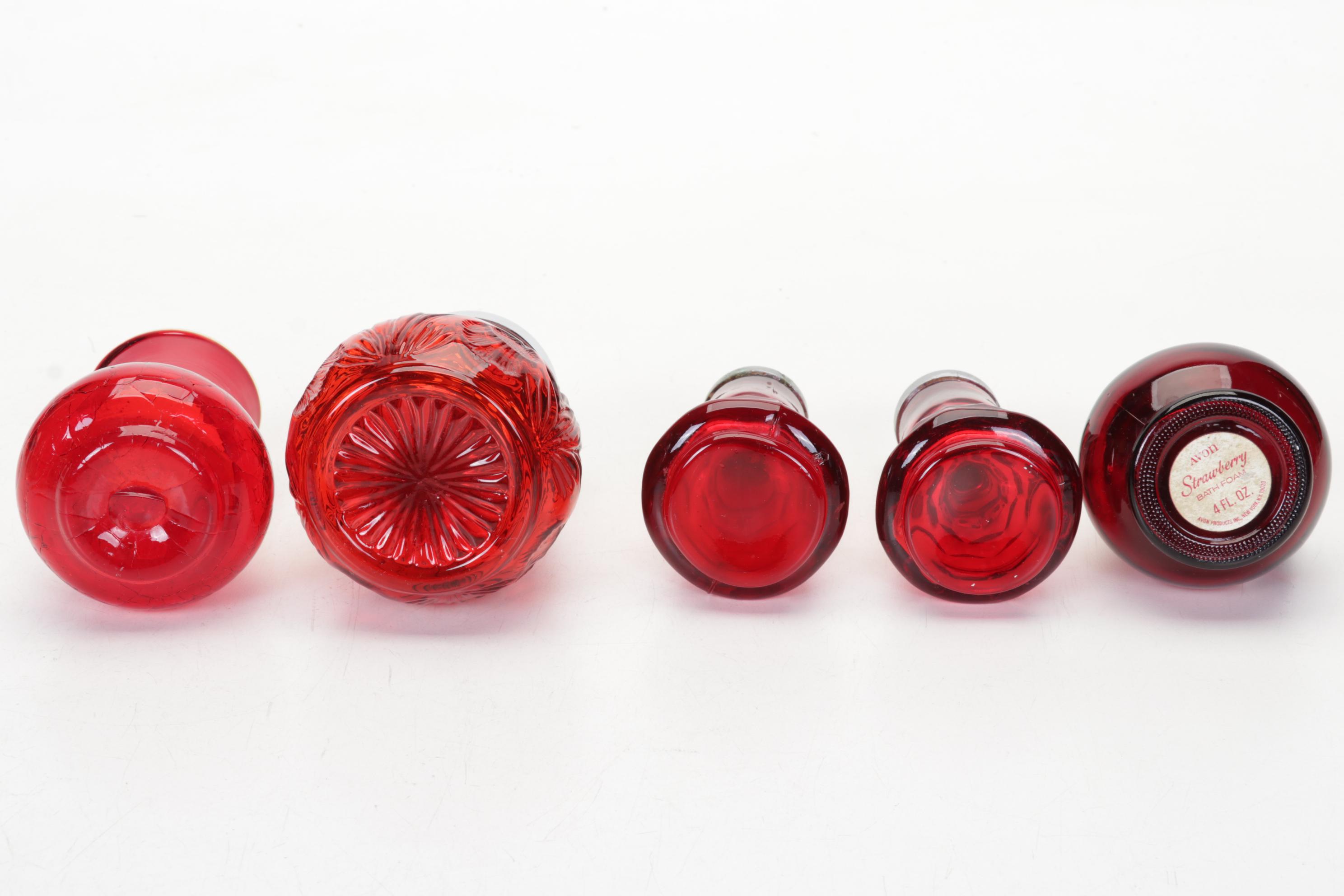 Fostoria, Anchor Hocking, Tiara, and More Ruby Red and Green Glass ...