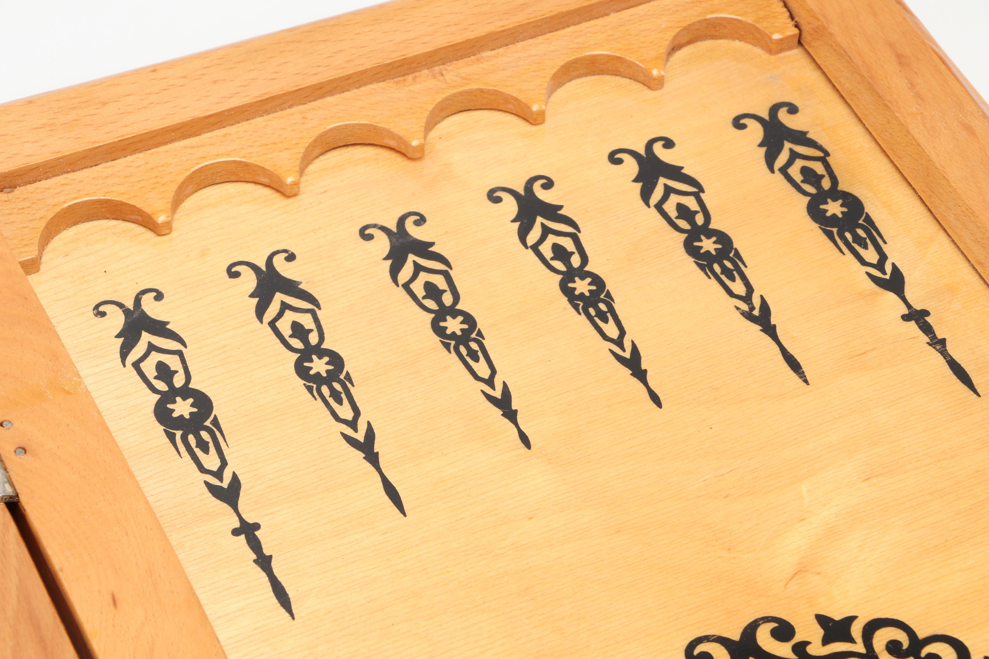 Russian Folding Wooden Backgammon Board | EBTH