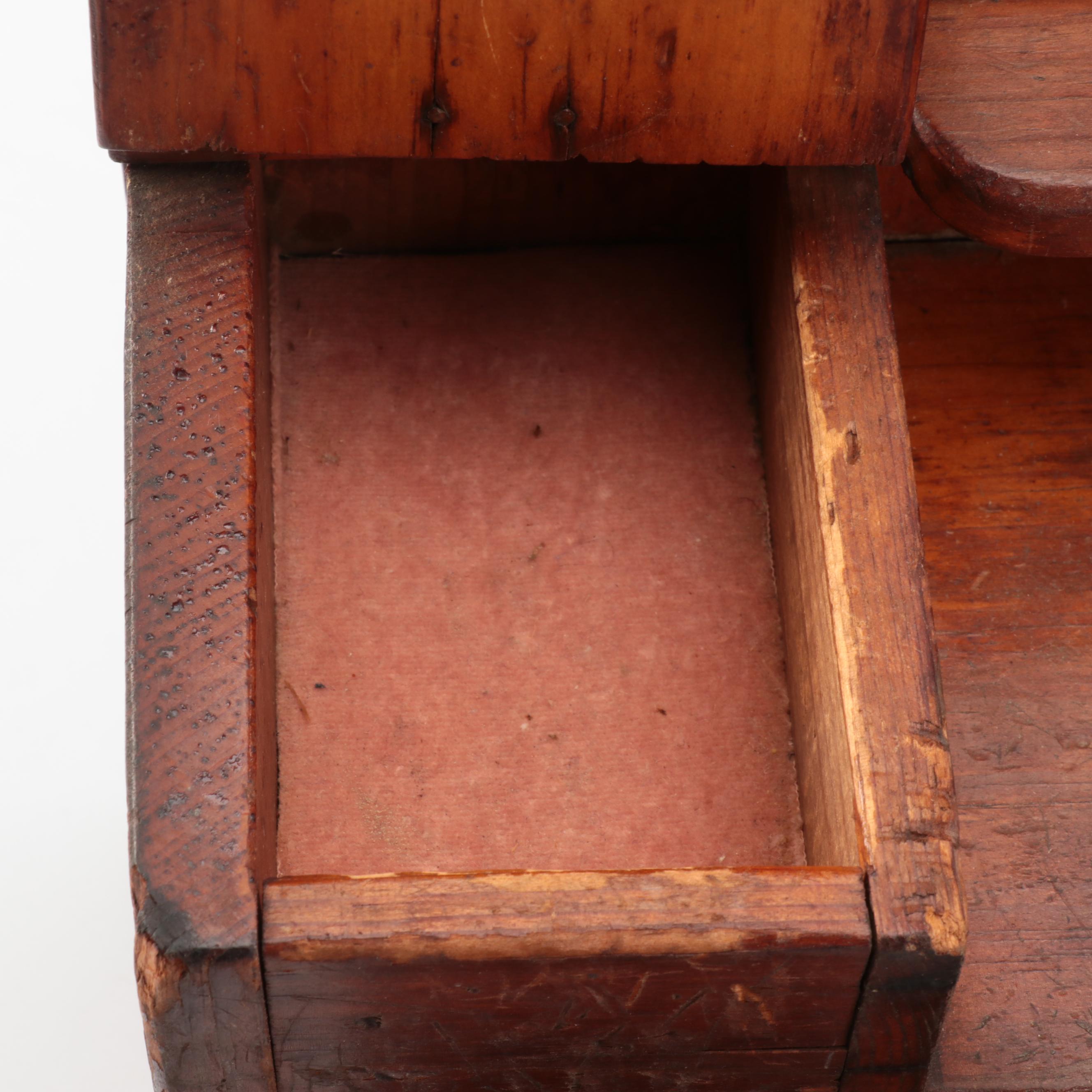 Victorian Tabletop Cabinet with Arched Top and Other Miniature Dressing ...