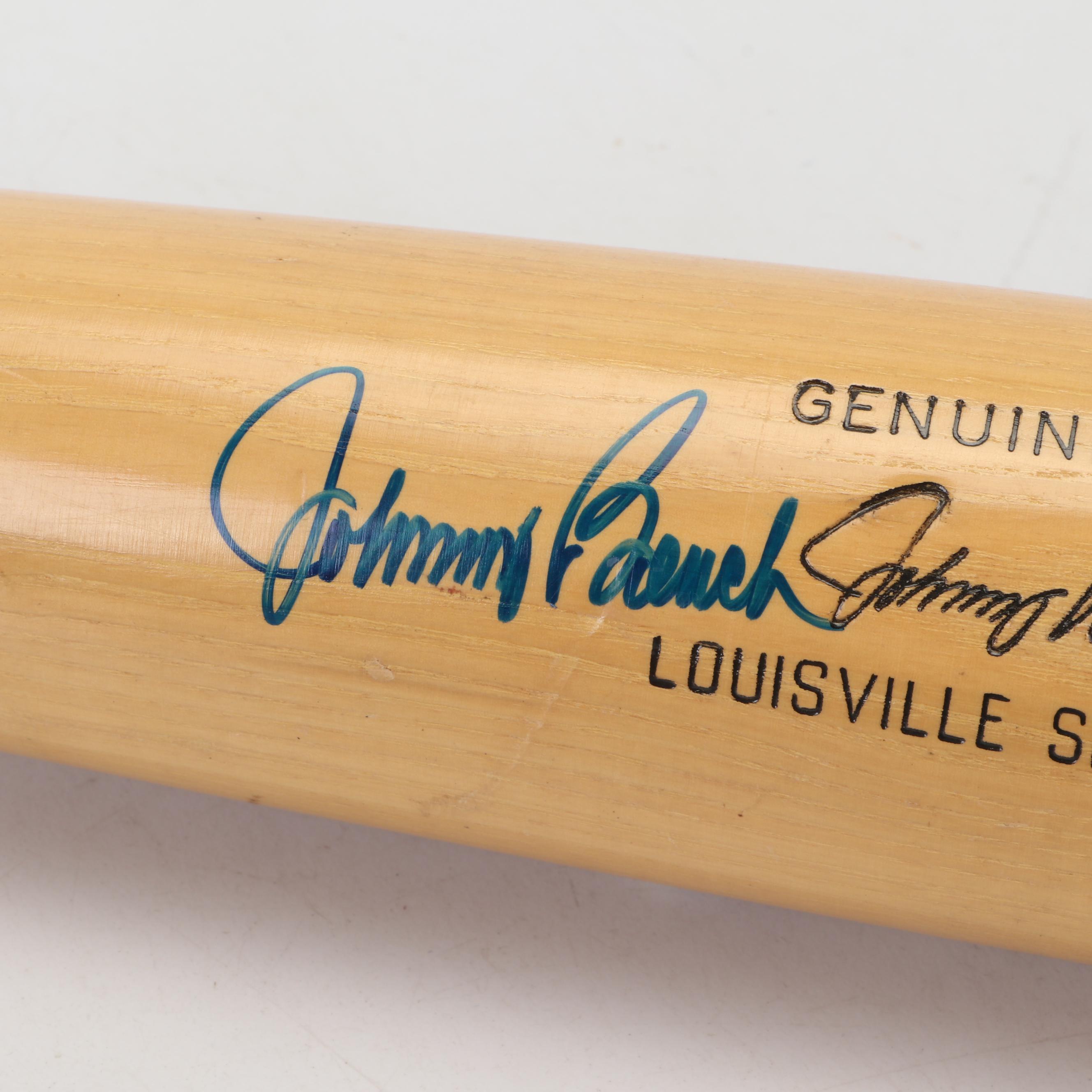 Johnny Bench Signed Hillerich & Bradsby Louisville Slugger Baseball Bat ...