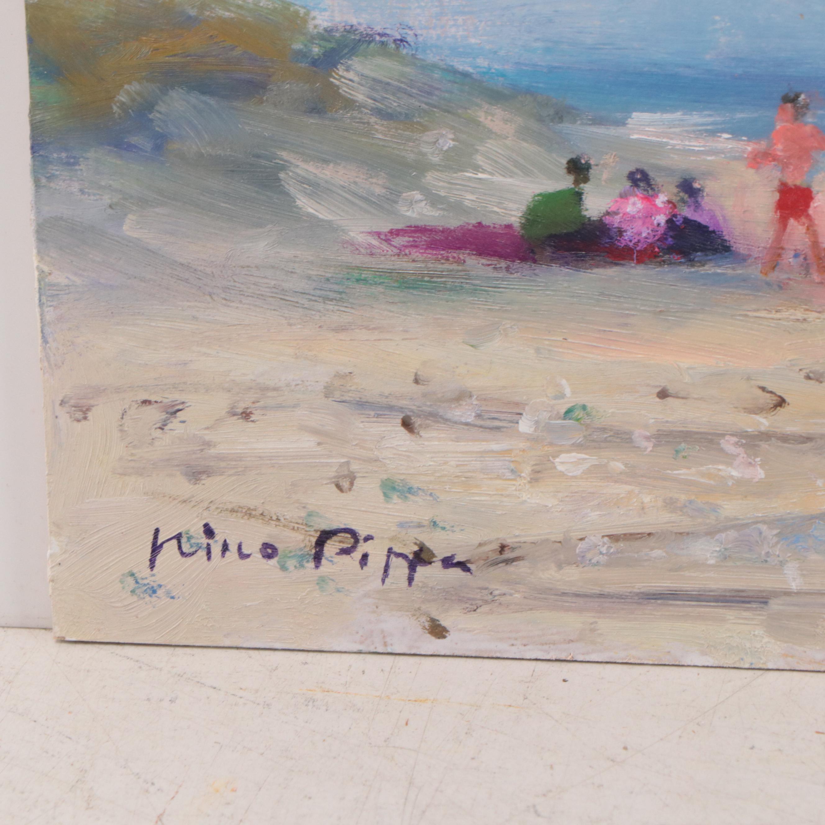 Nino Pippa Oil Painting "The Kiss," 2018 | EBTH