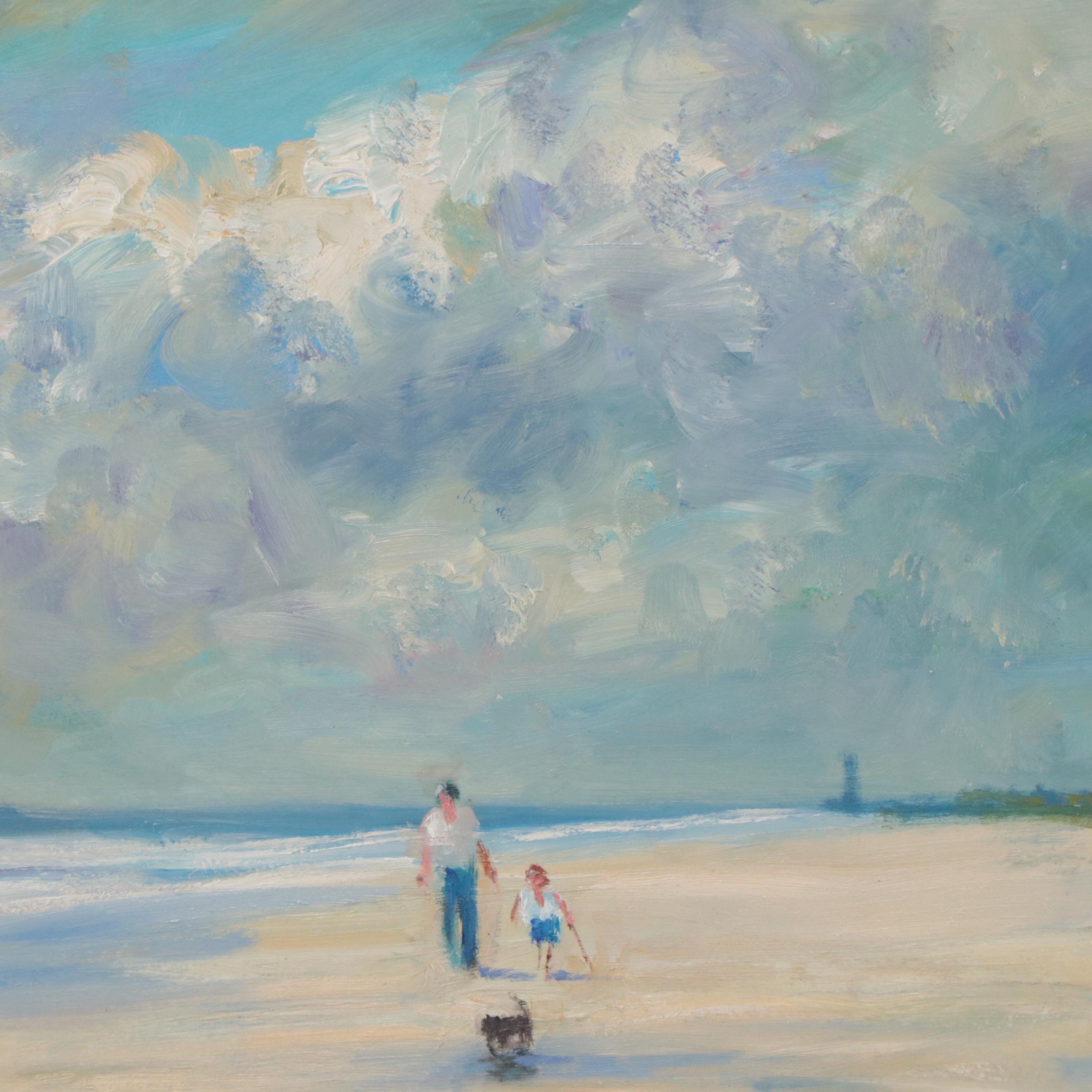 Nino Pippa Oil Painting "Southeast Florida - Three's Company at the ...