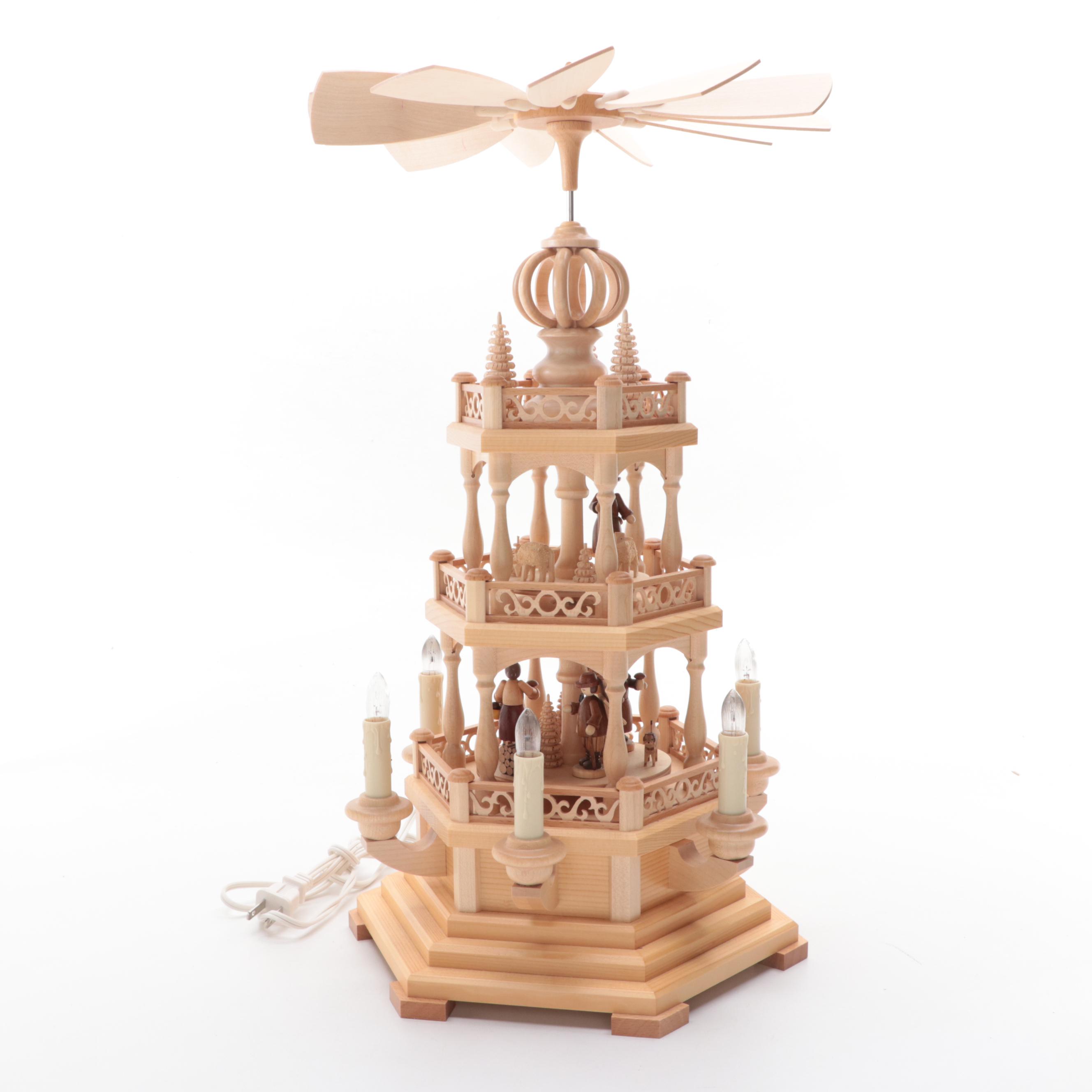 German Three-Tier Nativity Pyramid | EBTH