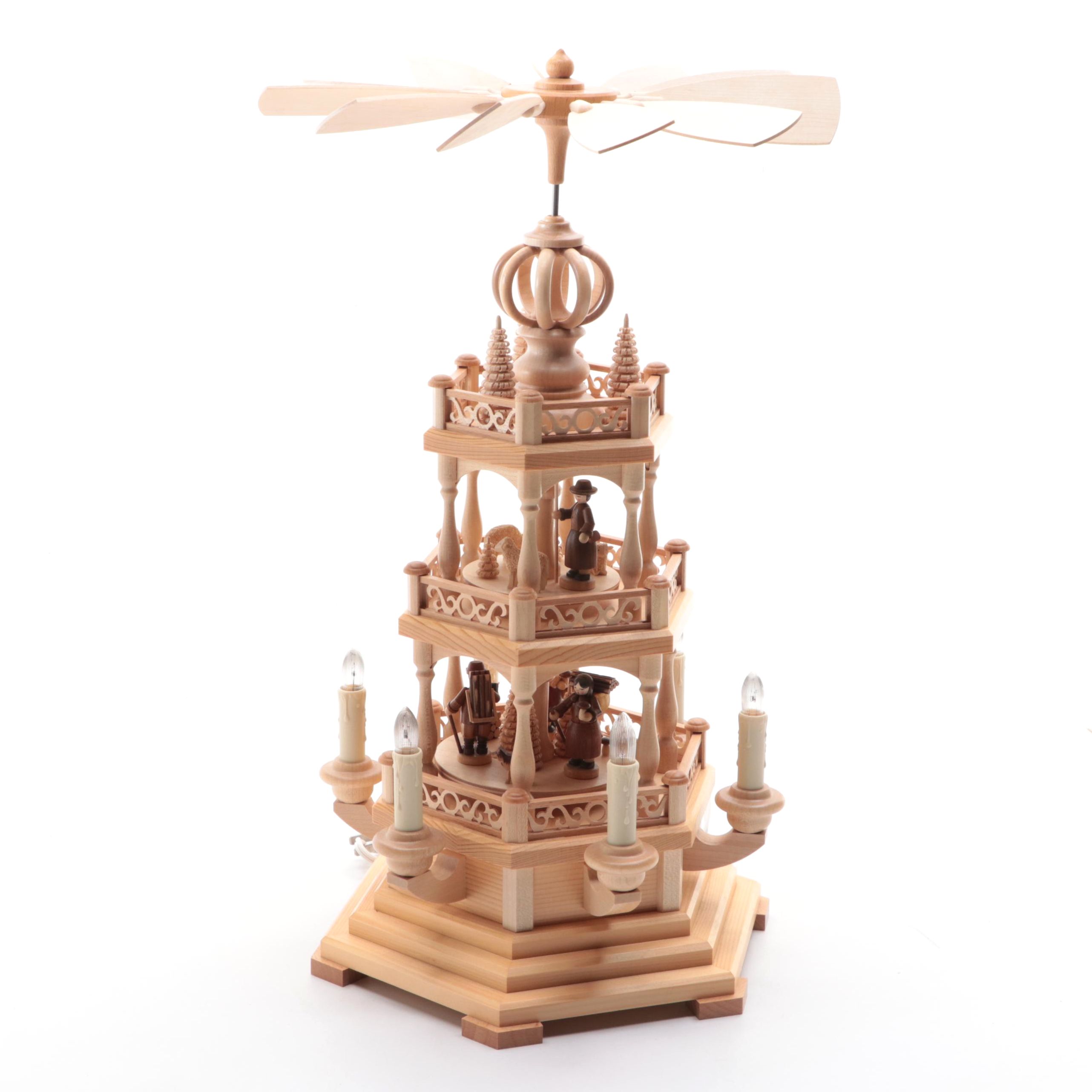 German Three-Tier Nativity Pyramid | EBTH