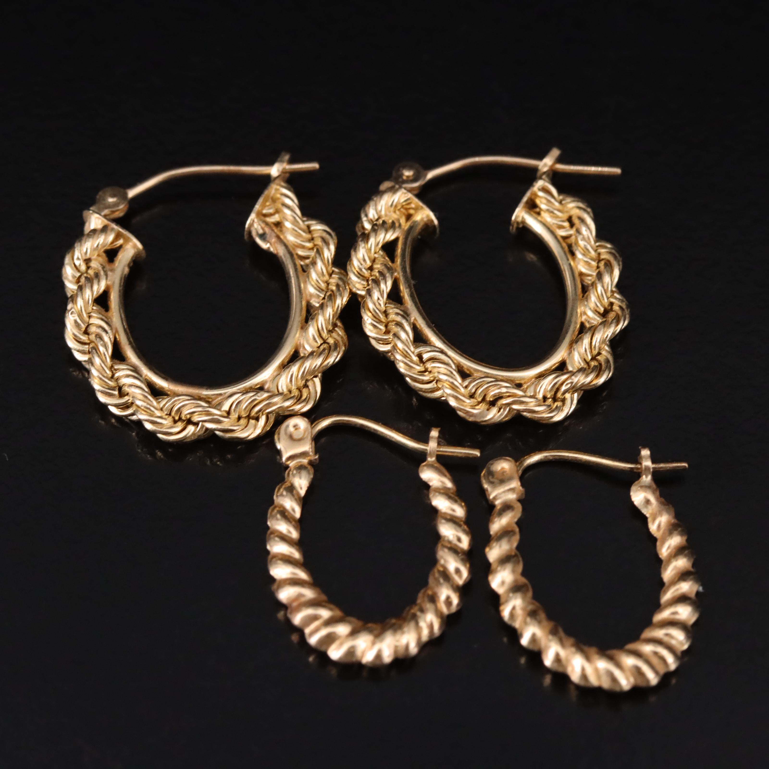 10K Rope Chain and Shrimp Hoops | EBTH