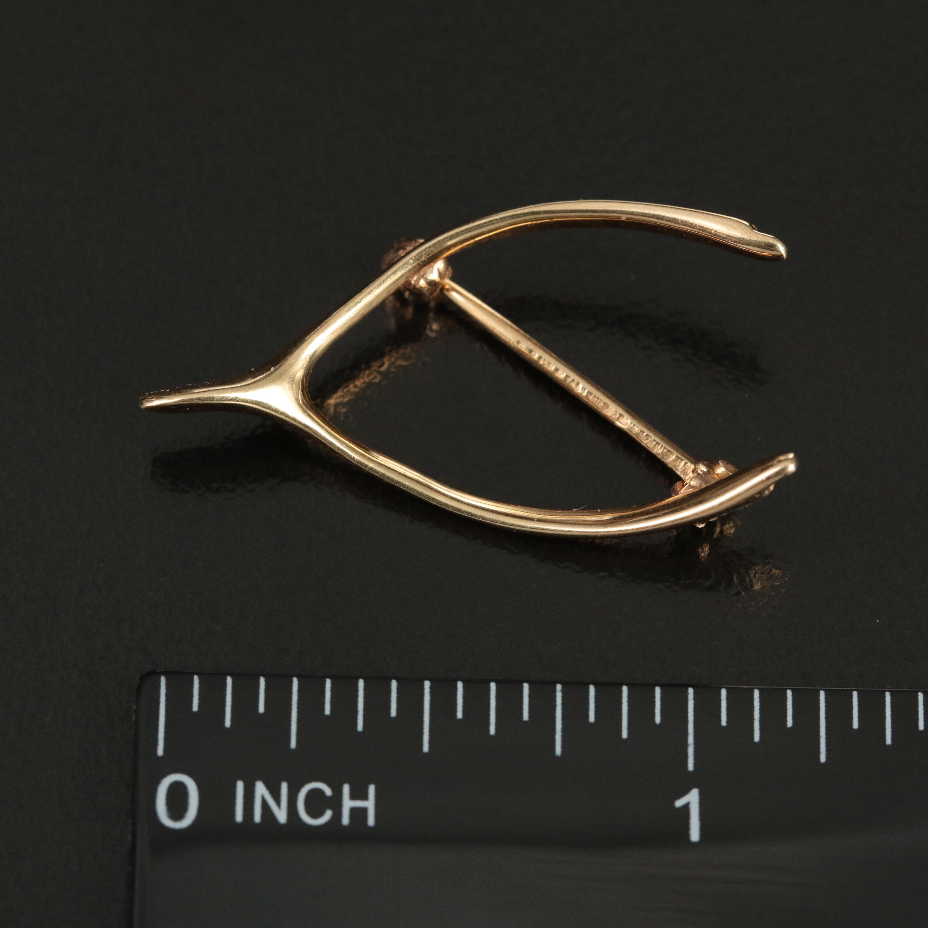 Vintage Tiffany & Co. 14K Wishbone Brooch | EBTH