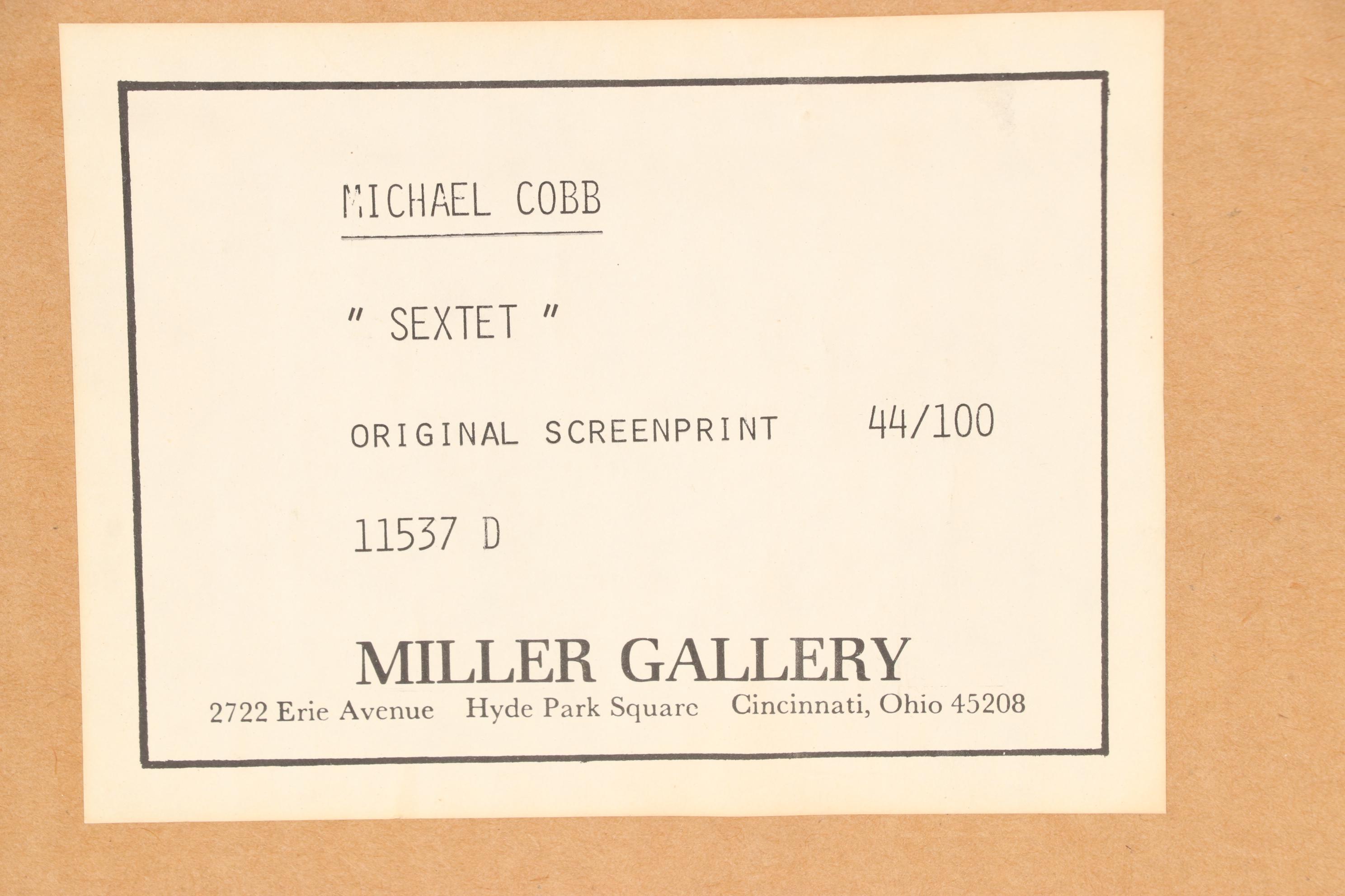 Mid Century Modern Michael Cobb Screenprints "Sextet" | Everything But The House