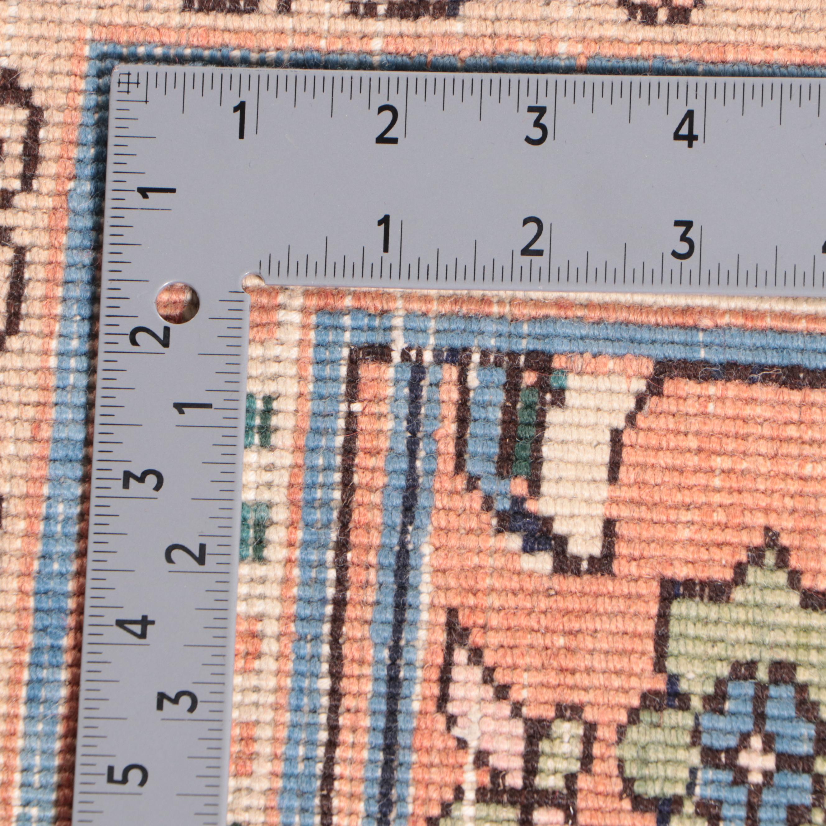 10'4 x 13' Hand-Knotted Persian Heriz Serapi Room Sized Rug | EBTH