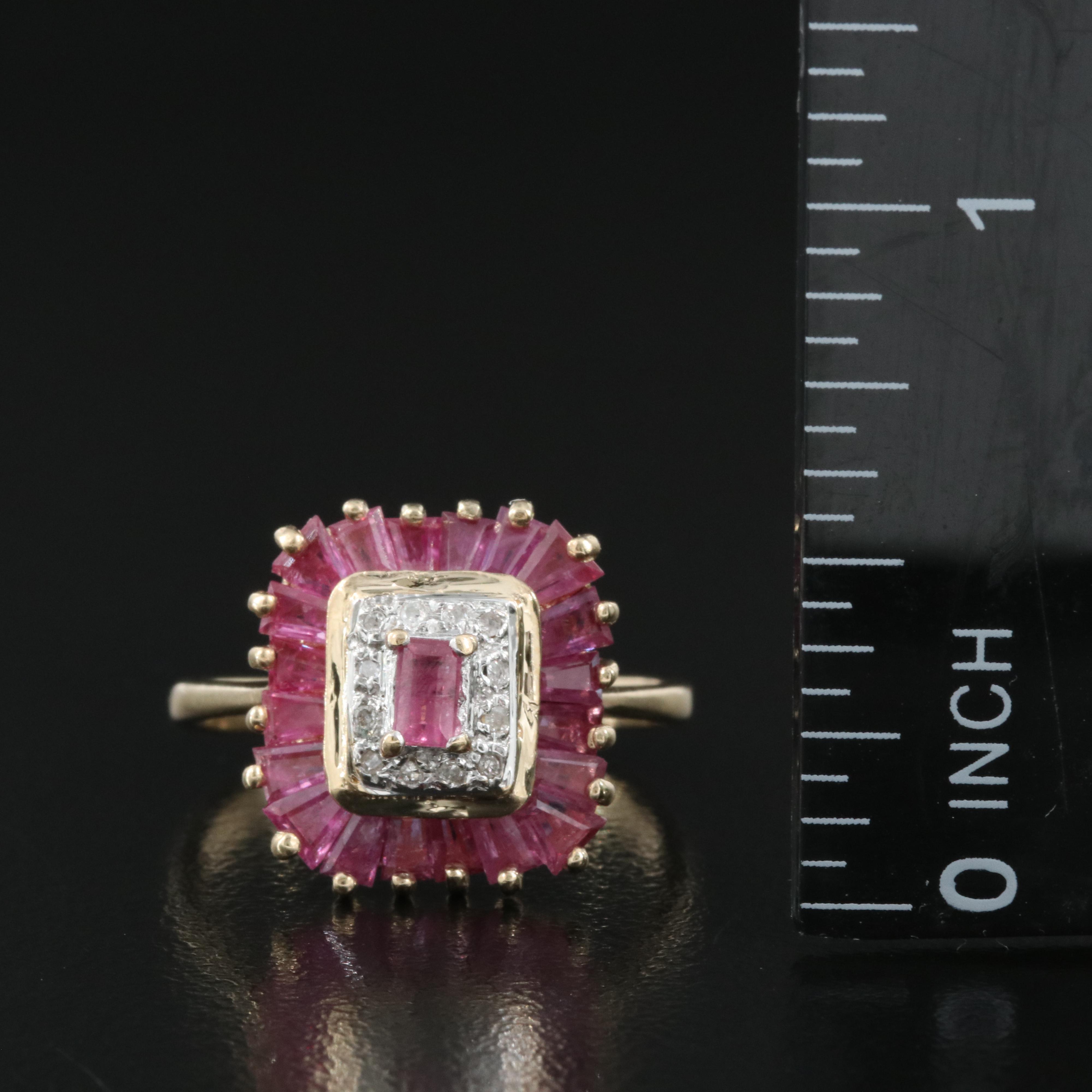 14K Ruby and Diamond Ring | EBTH