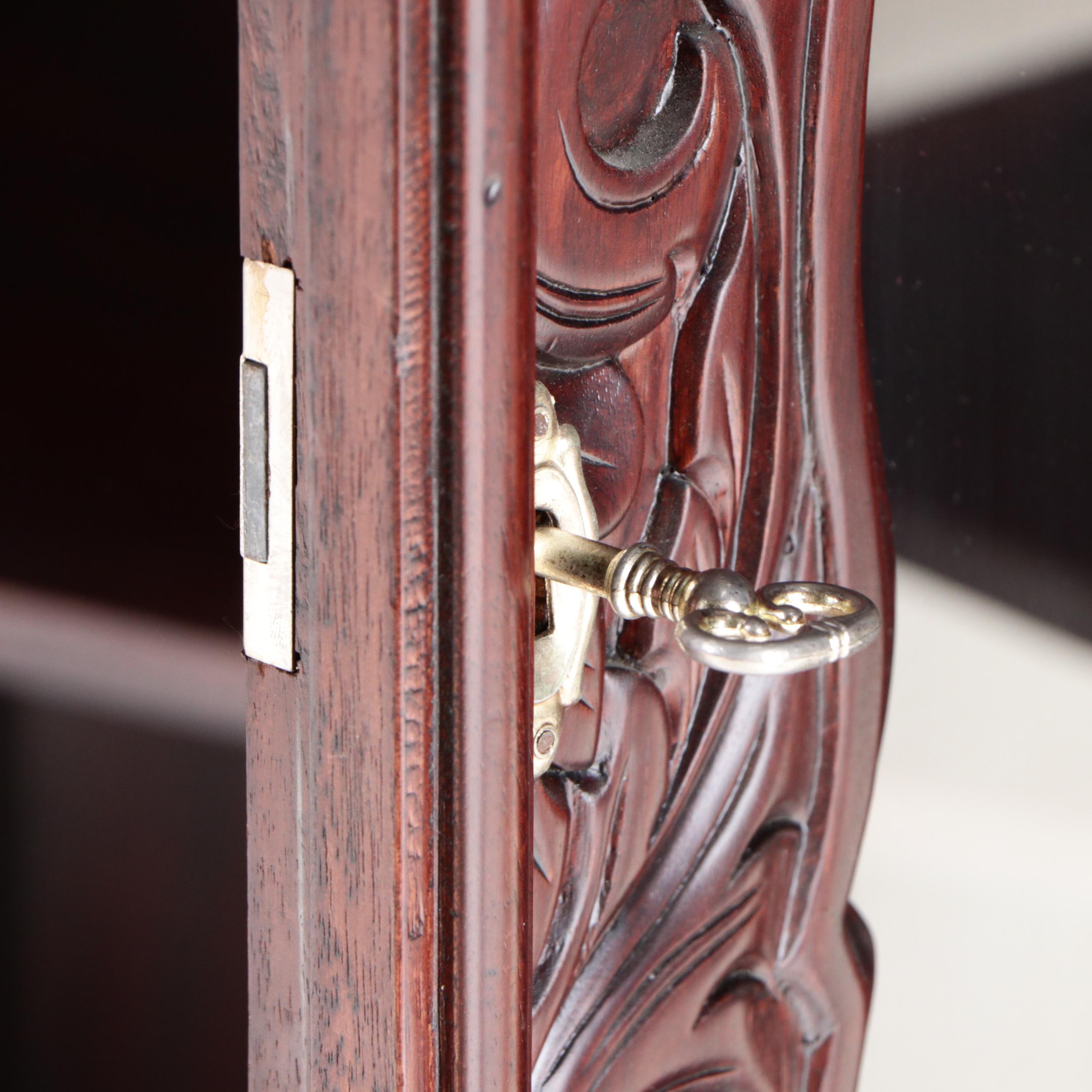 Rococo Style Carved East Asian Hardwood China Cabinet | EBTH