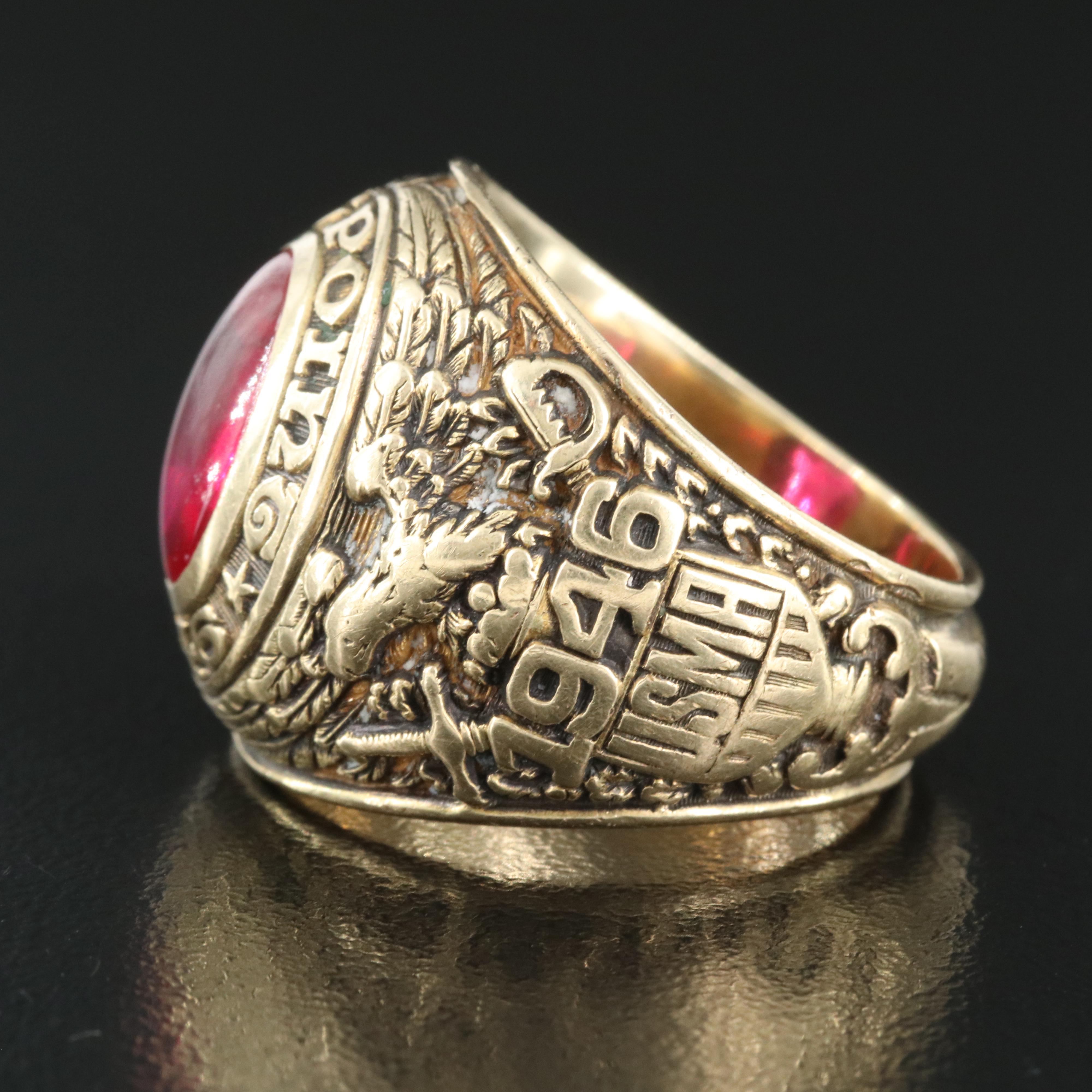 14K Ruby 1946 West Point Class Ring | EBTH