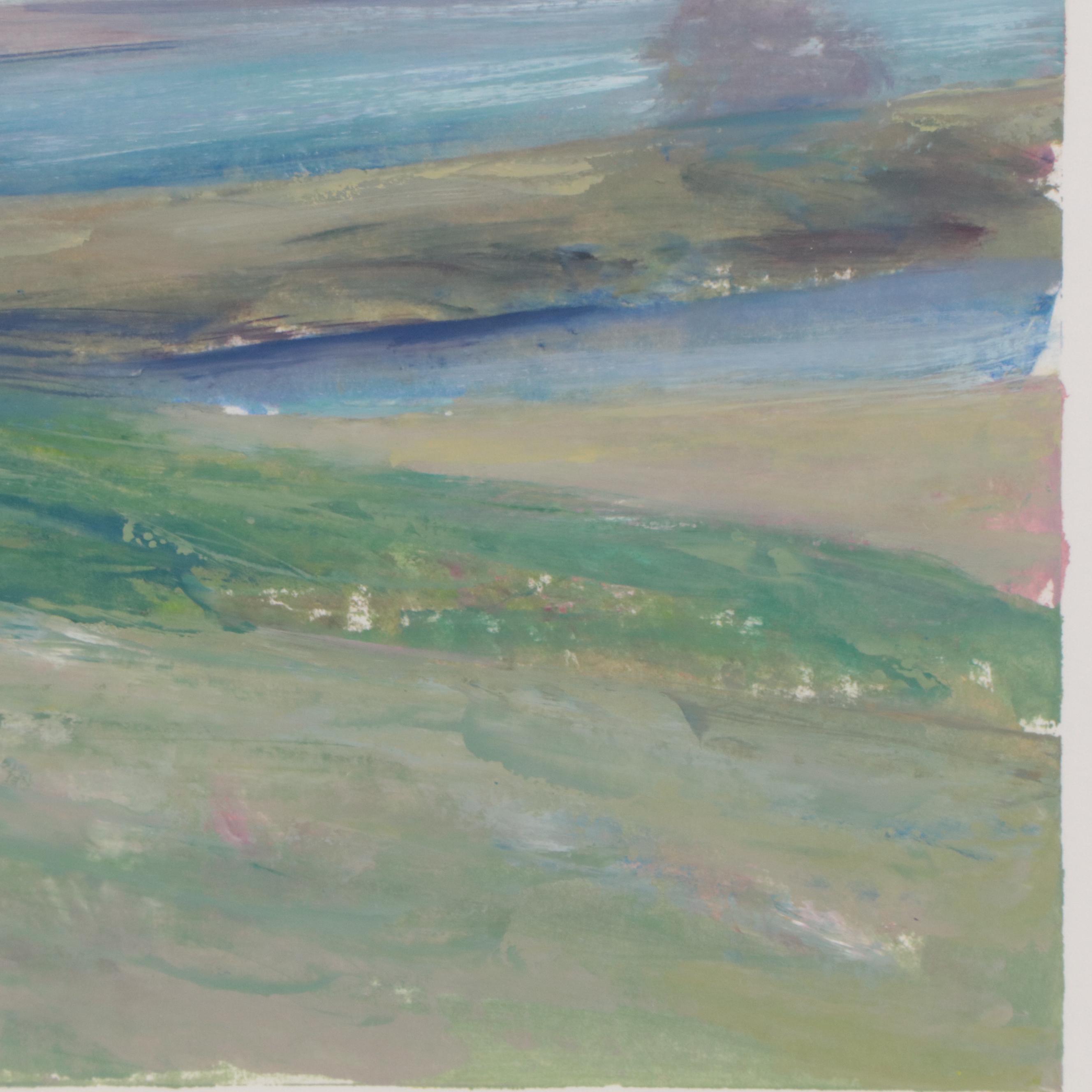 Cole Carothers Landscape Watercolor | EBTH