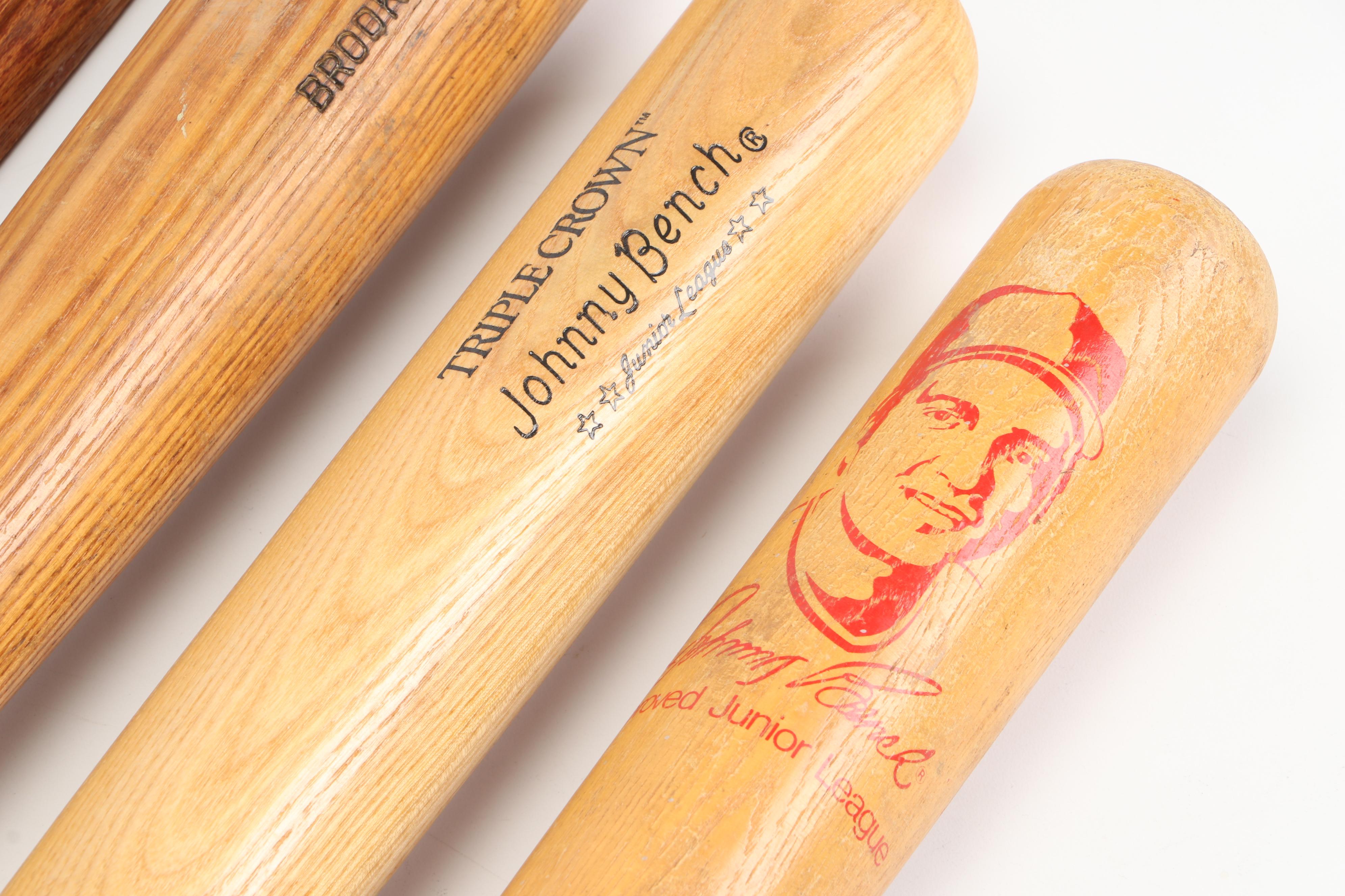 Johnny Bench Signature Model Hillerich & Bradsby Wooden Baseball Bats ...