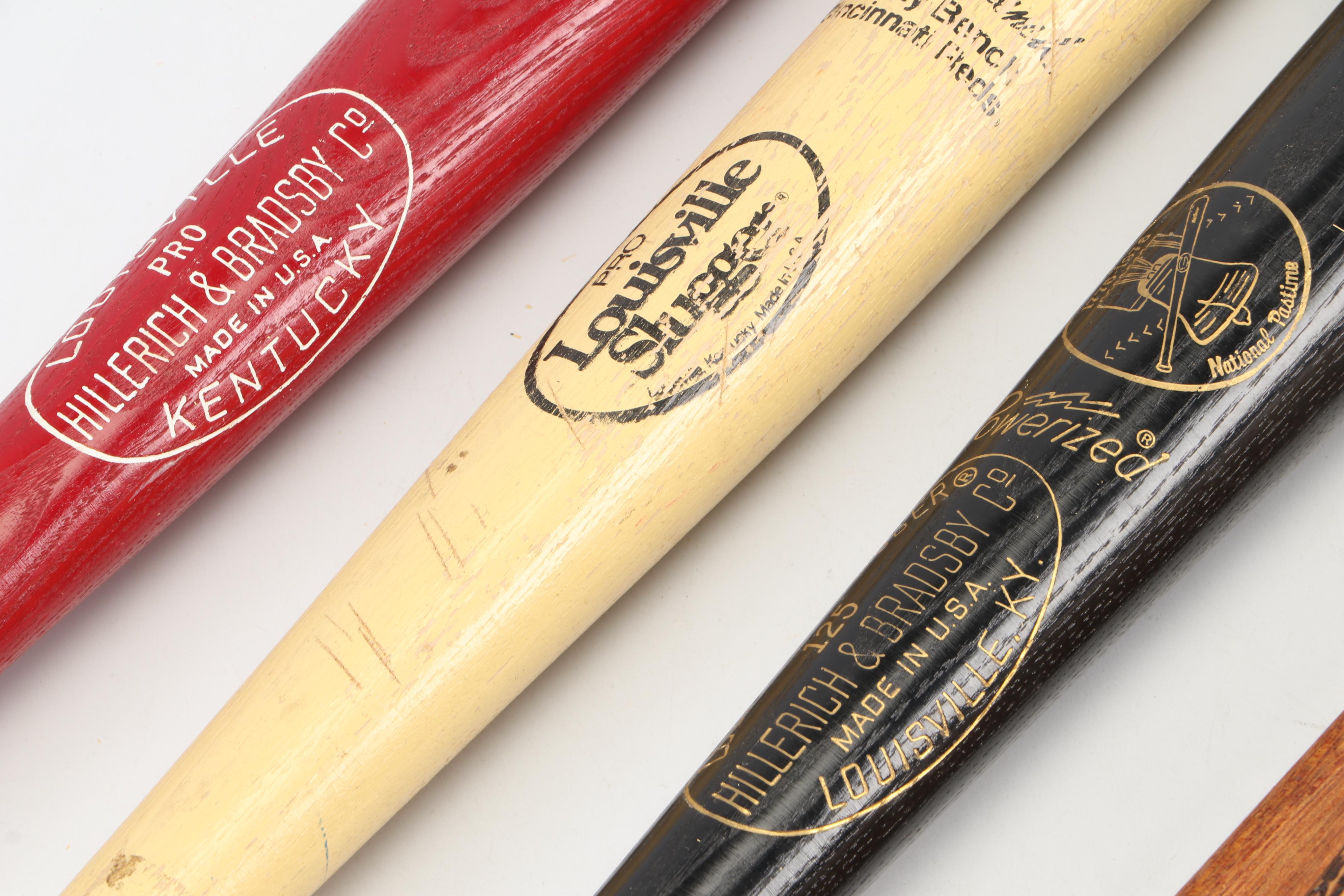Johnny Bench Signature Model Hillerich & Bradsby Wooden Baseball Bats ...