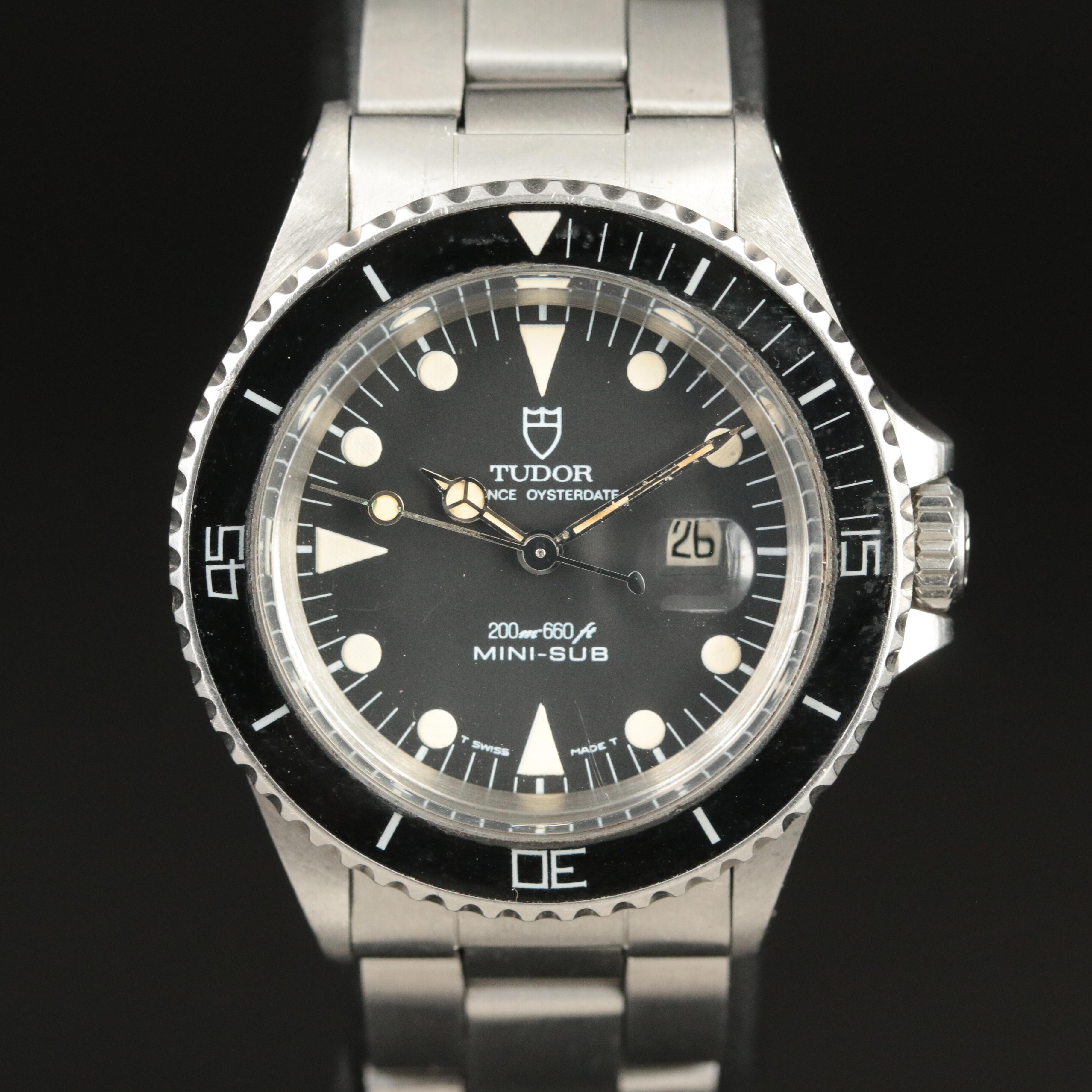 Tudor Mini-Sub Prince Oysterdate Stainless Steel Wristwatch ...