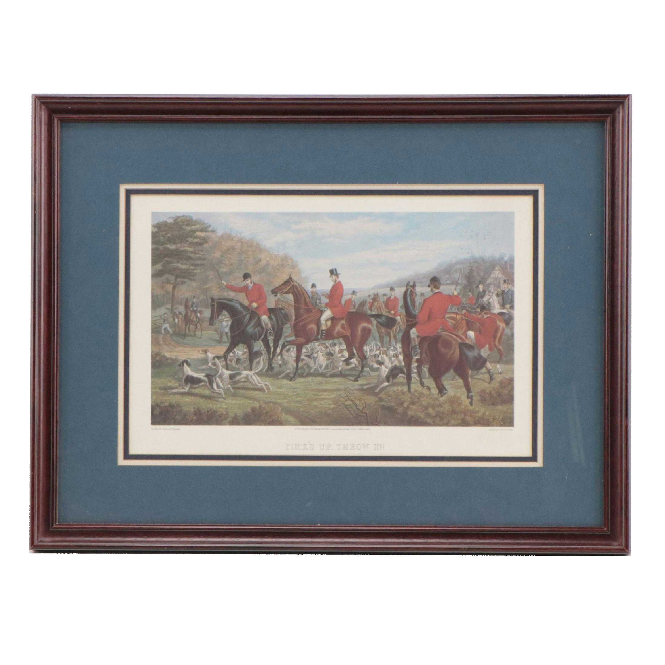 Offset Lithograph After Sheldon Williams "Time's Up. Throw In!" | EBTH