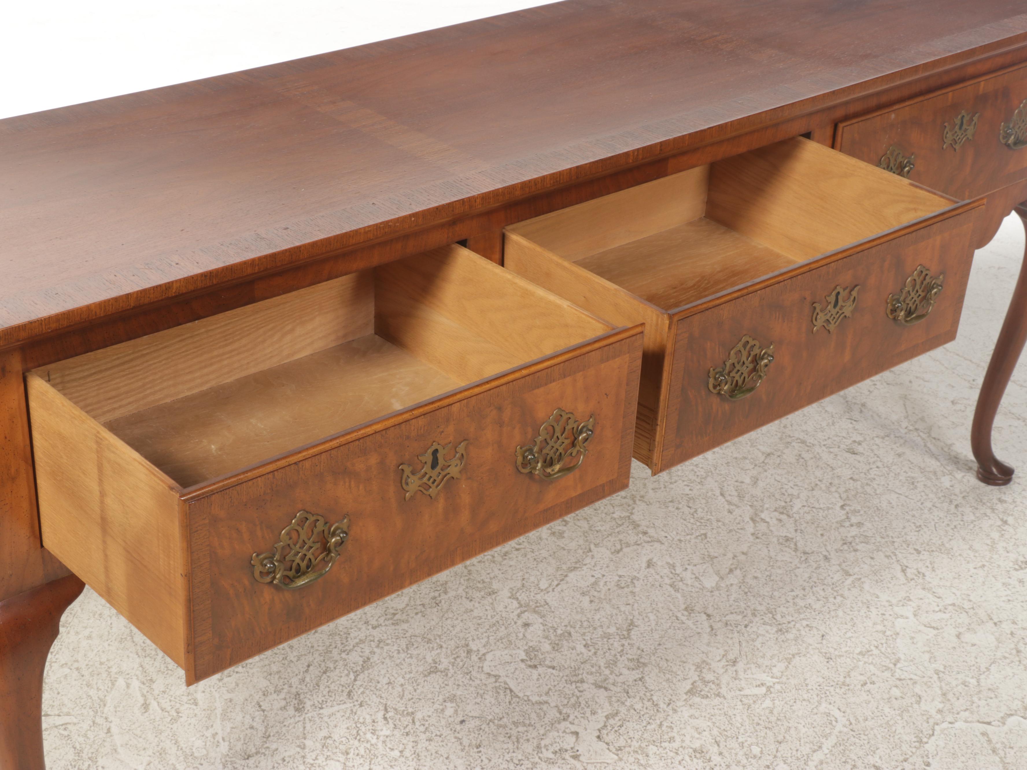 Milling Road div. of Baker Queen Anne Style Walnut and Cherrywood ...