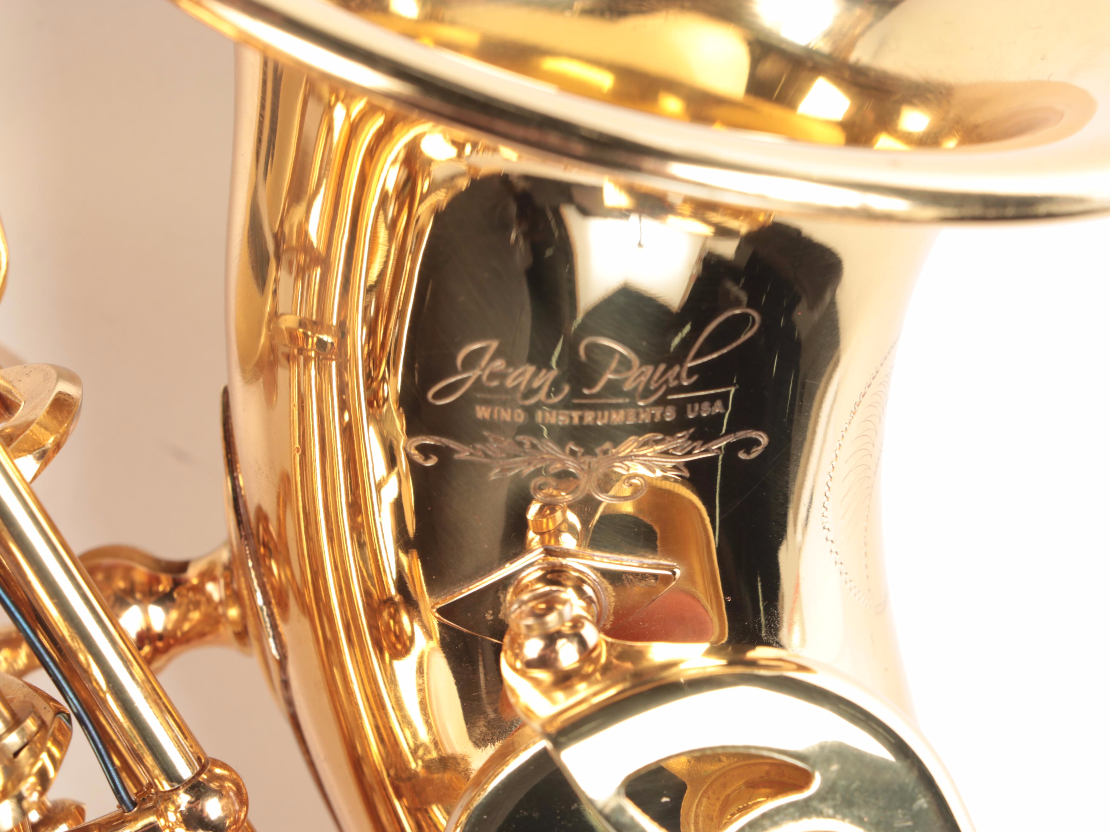 Jean Paul Brass Curved Soprano Saxophone with Mother-of-Pearl Inlay ...