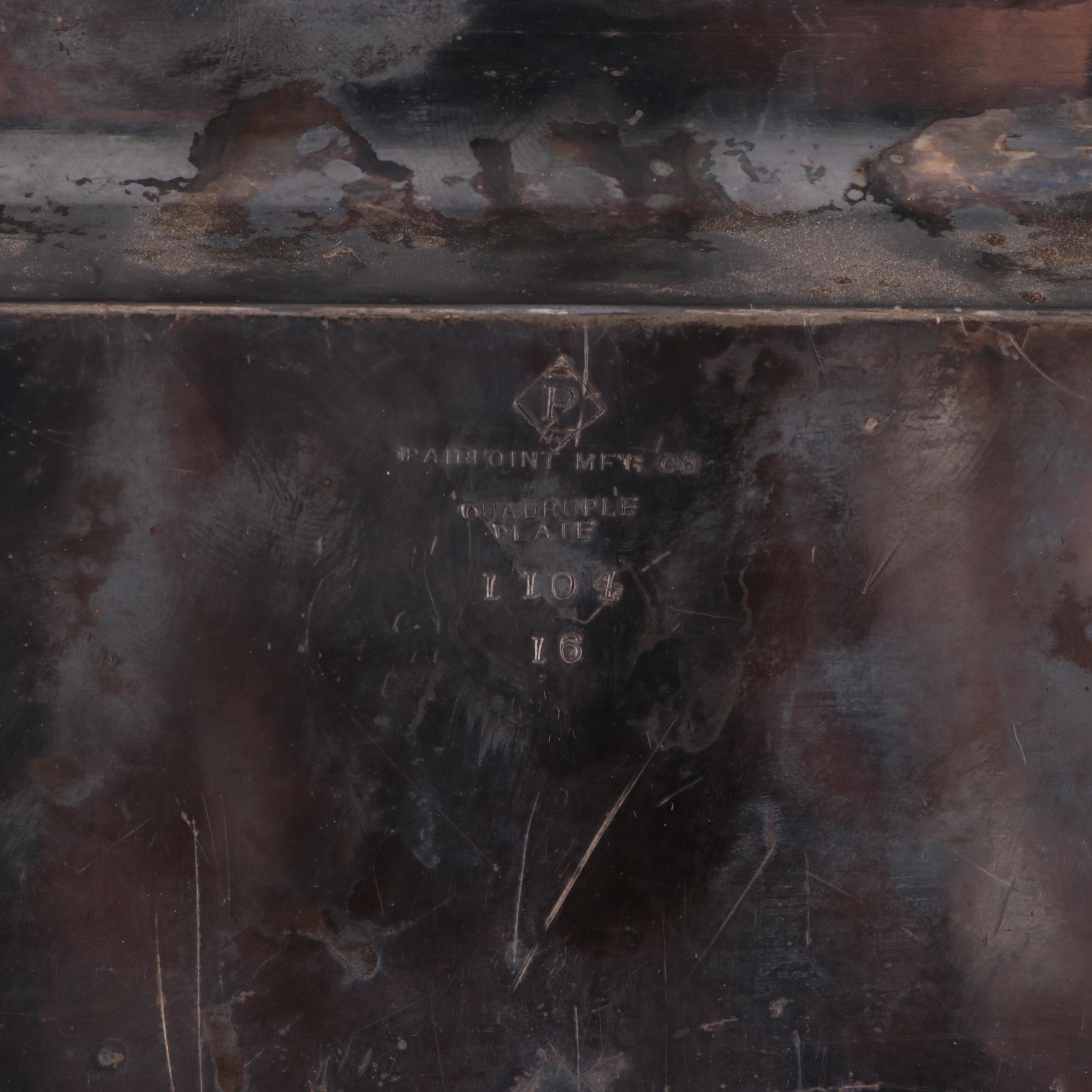 Pairpoint Mfg. Co. Aesthetic Movement Style Etched Silver Plate Tray ...