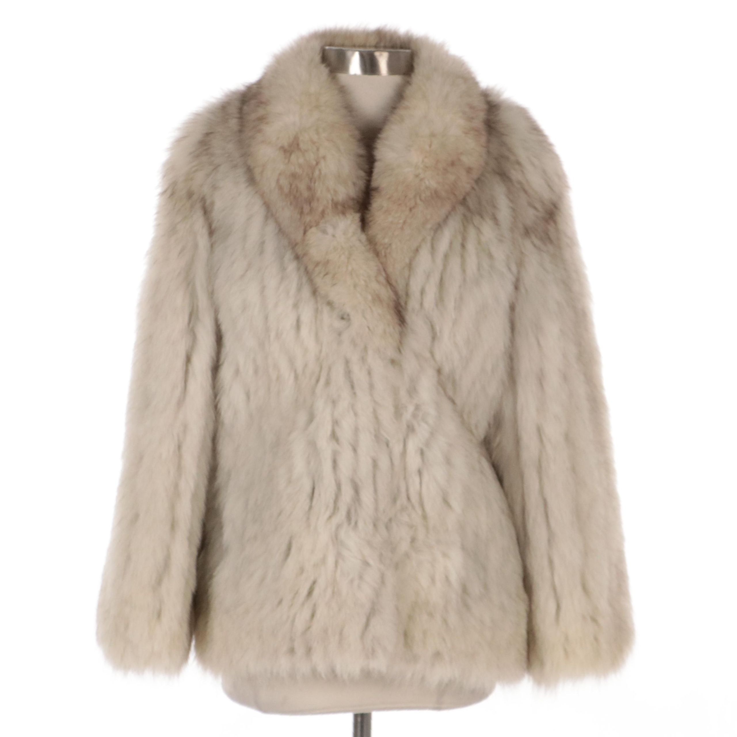 Saga Blue Fox Fur Corded Jacket by Avanti Furs for Thalhimers | EBTH
