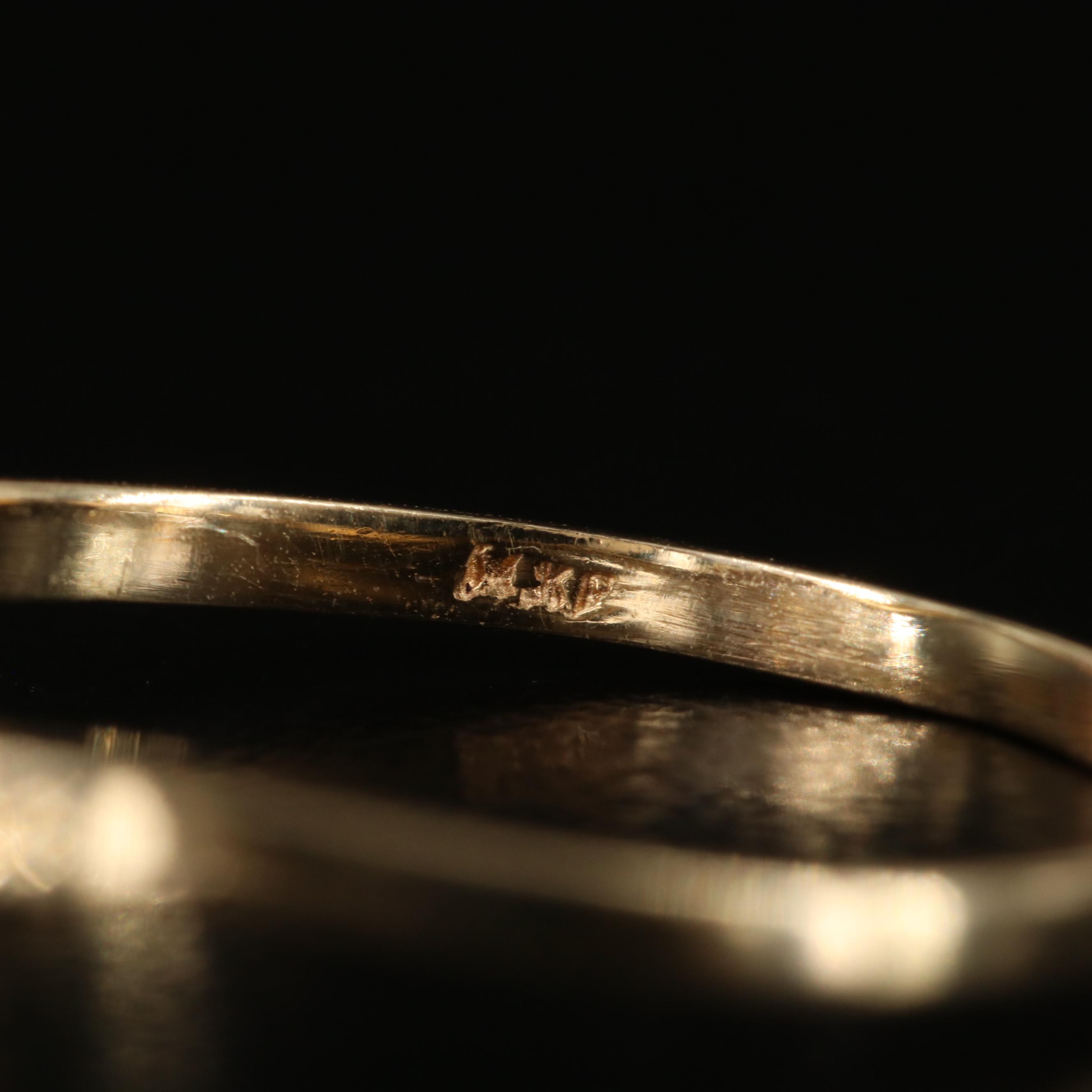 14K Iolite and Diamond Scrollwork Ring | EBTH