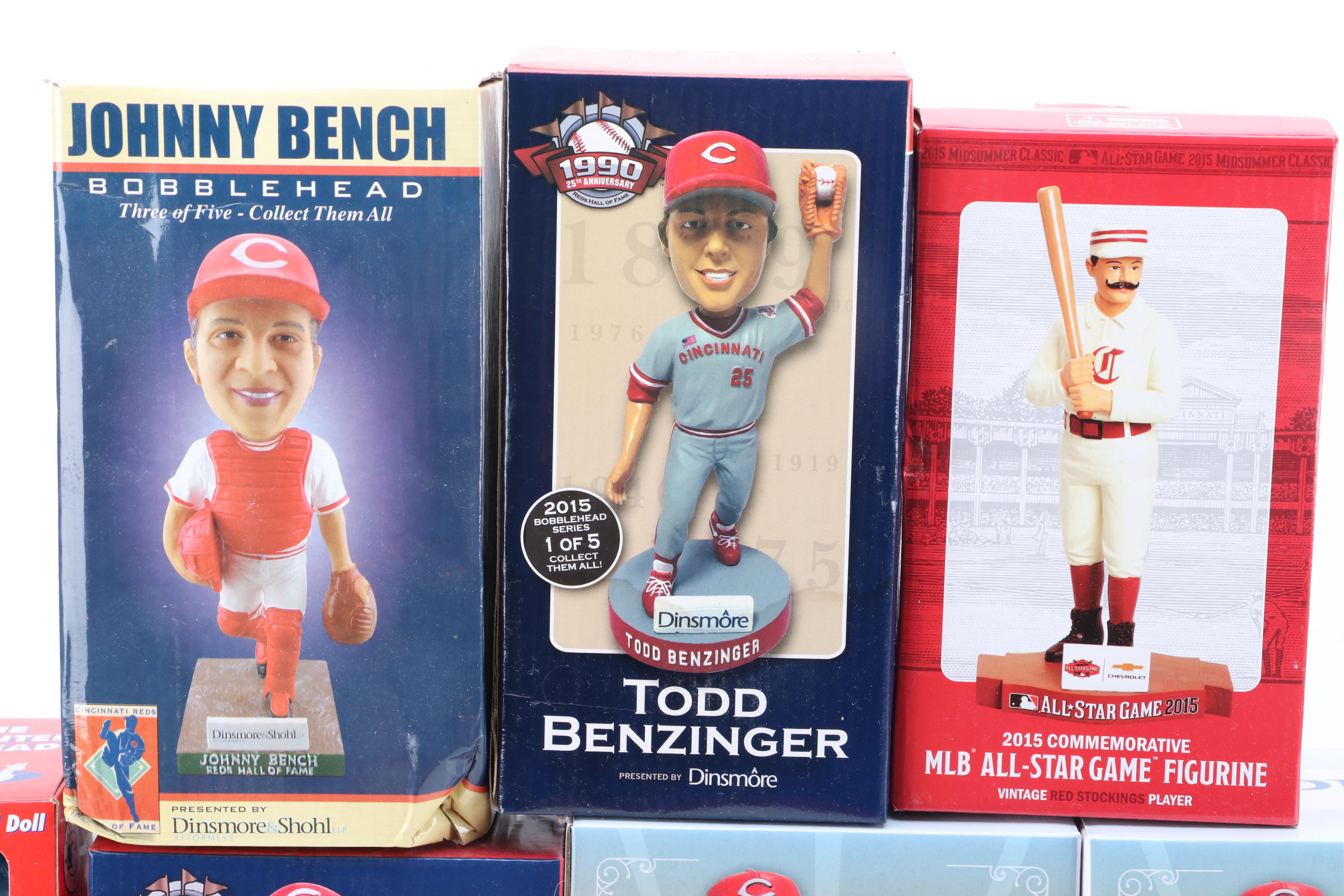 Cincinnati Reds Bobbleheads Featuring Johnny Bench, Pete Rose, and More ...