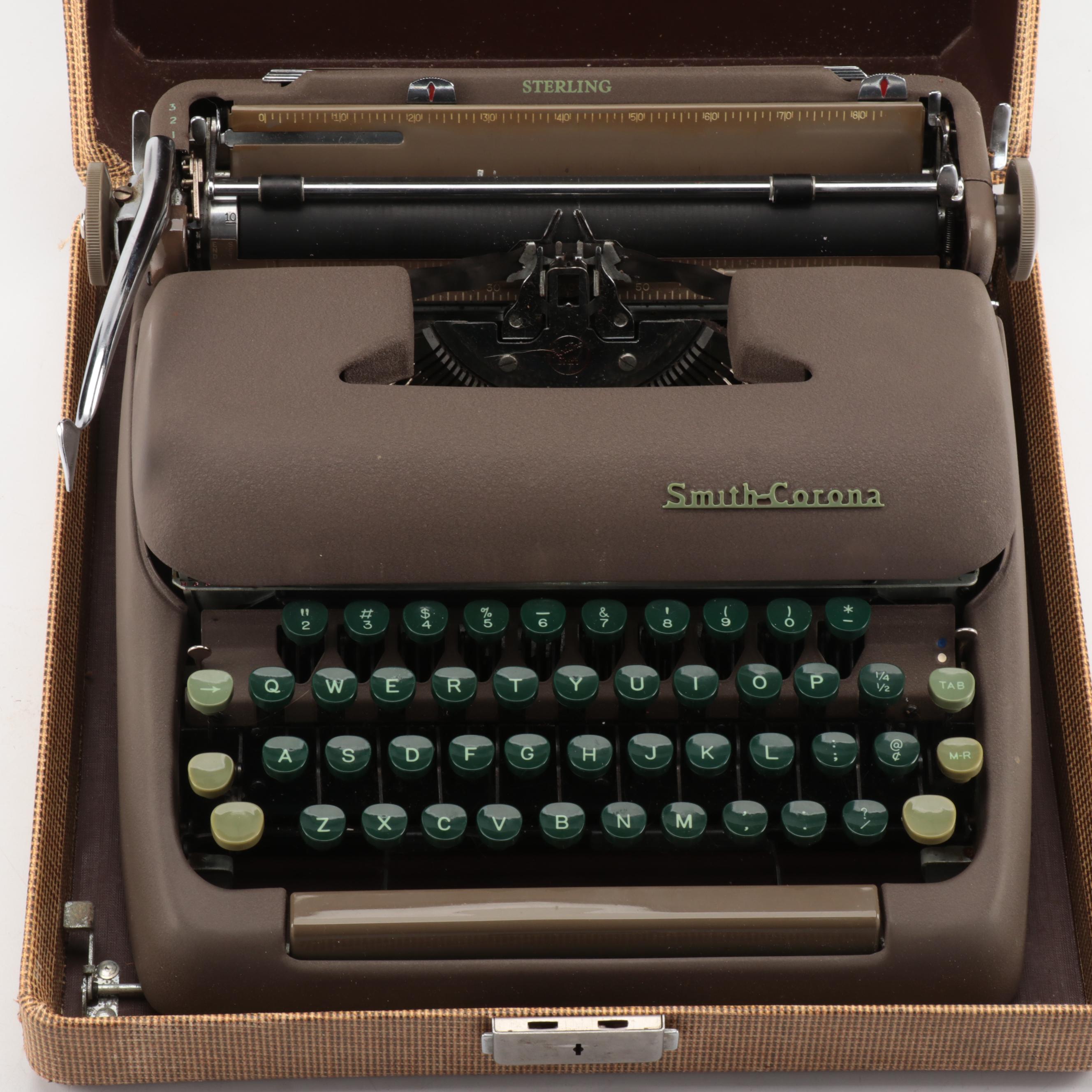 Smith-Corona Sterling Portable Typewriter, Mid-20th Century | EBTH
