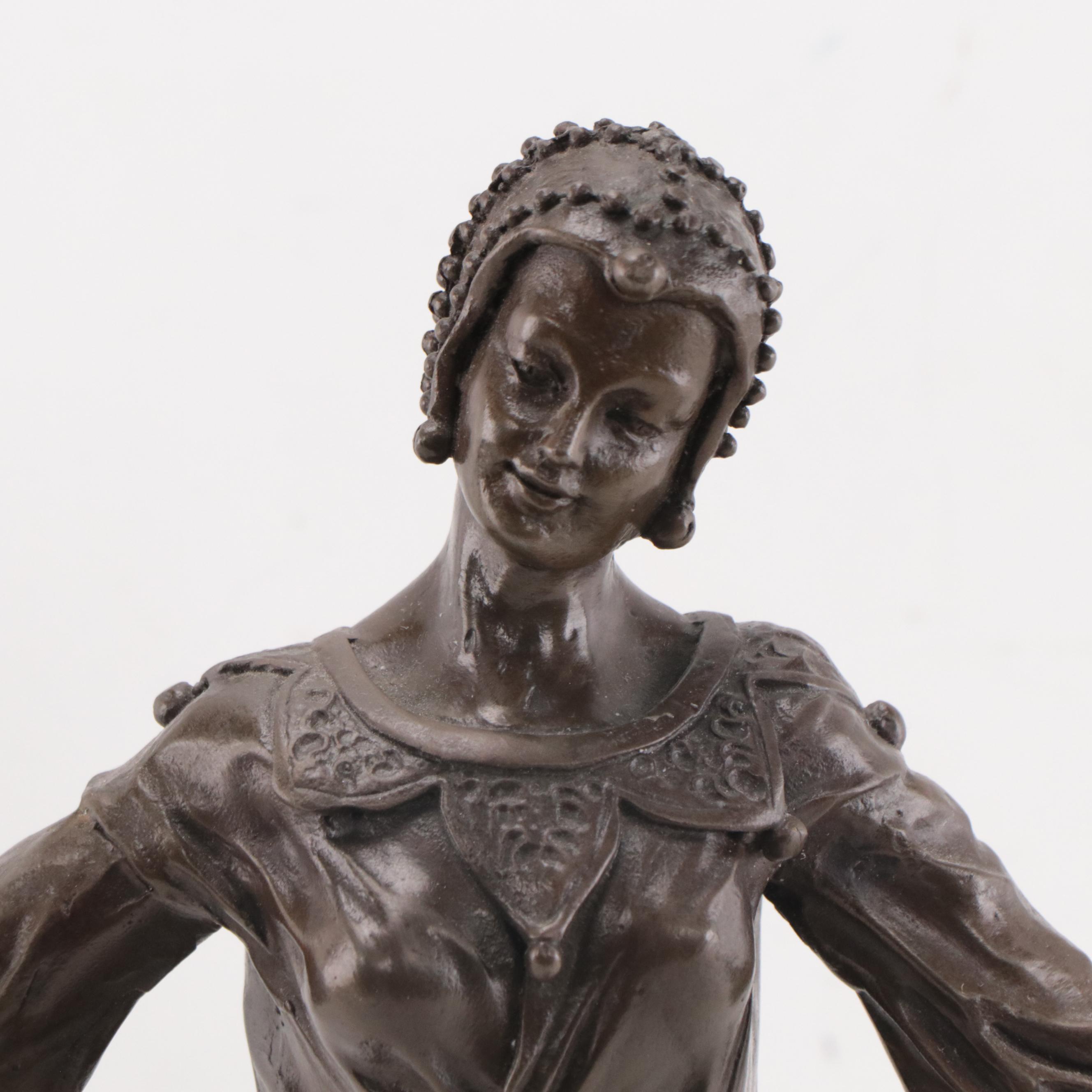 Bronze Sculpture of a Dancer After Joe Descomps | Everything But The House