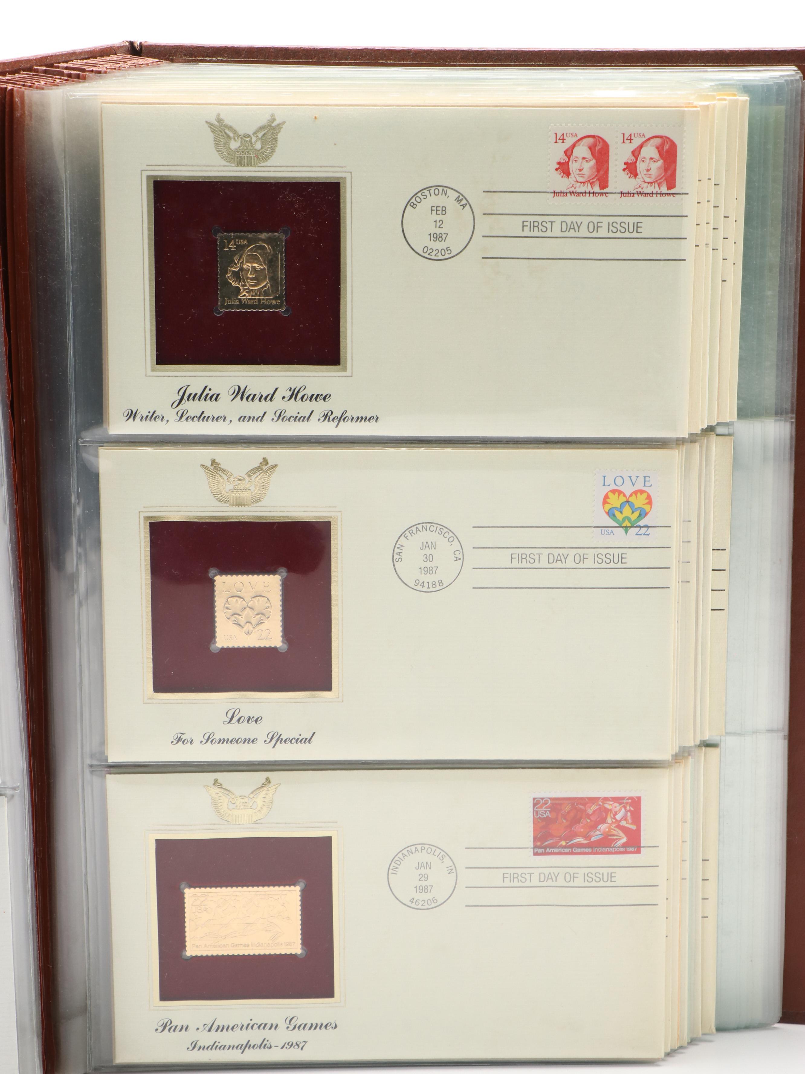 "Golden Replicas of United States Stamps" | EBTH