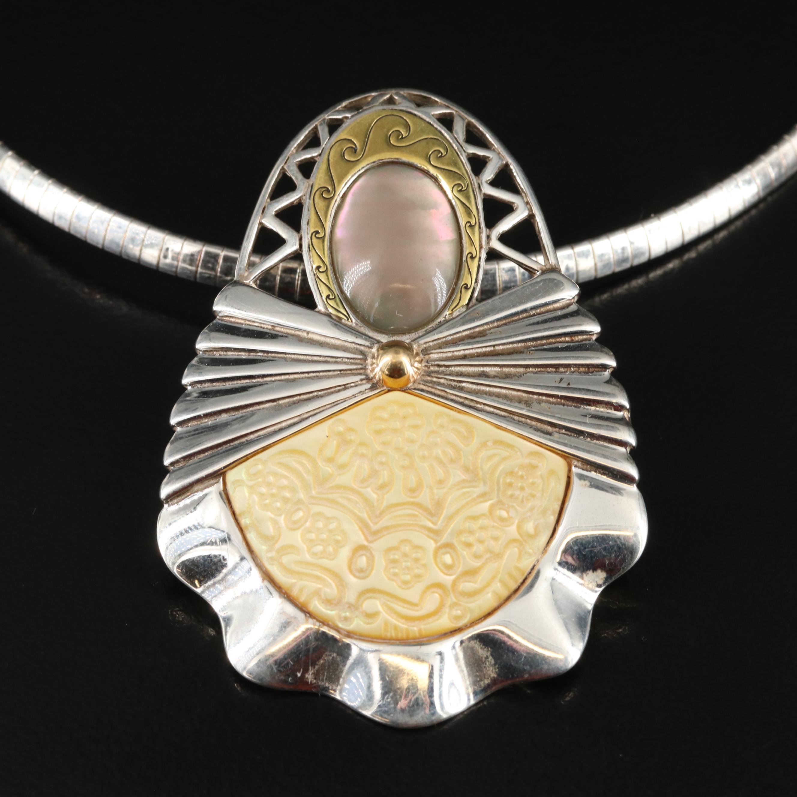 Carolyn Pollack Relios Featured in Sterling Pendant Necklace Trio | EBTH