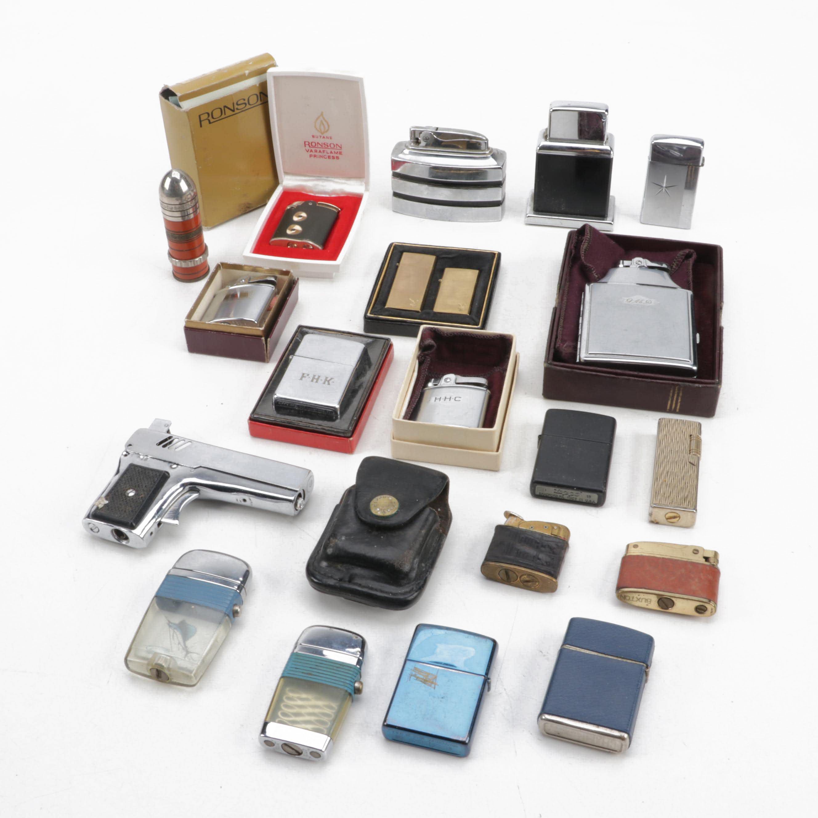 Ronson, Buxton, Zippo, and More Lighters, Mid to Late 20th Century | EBTH