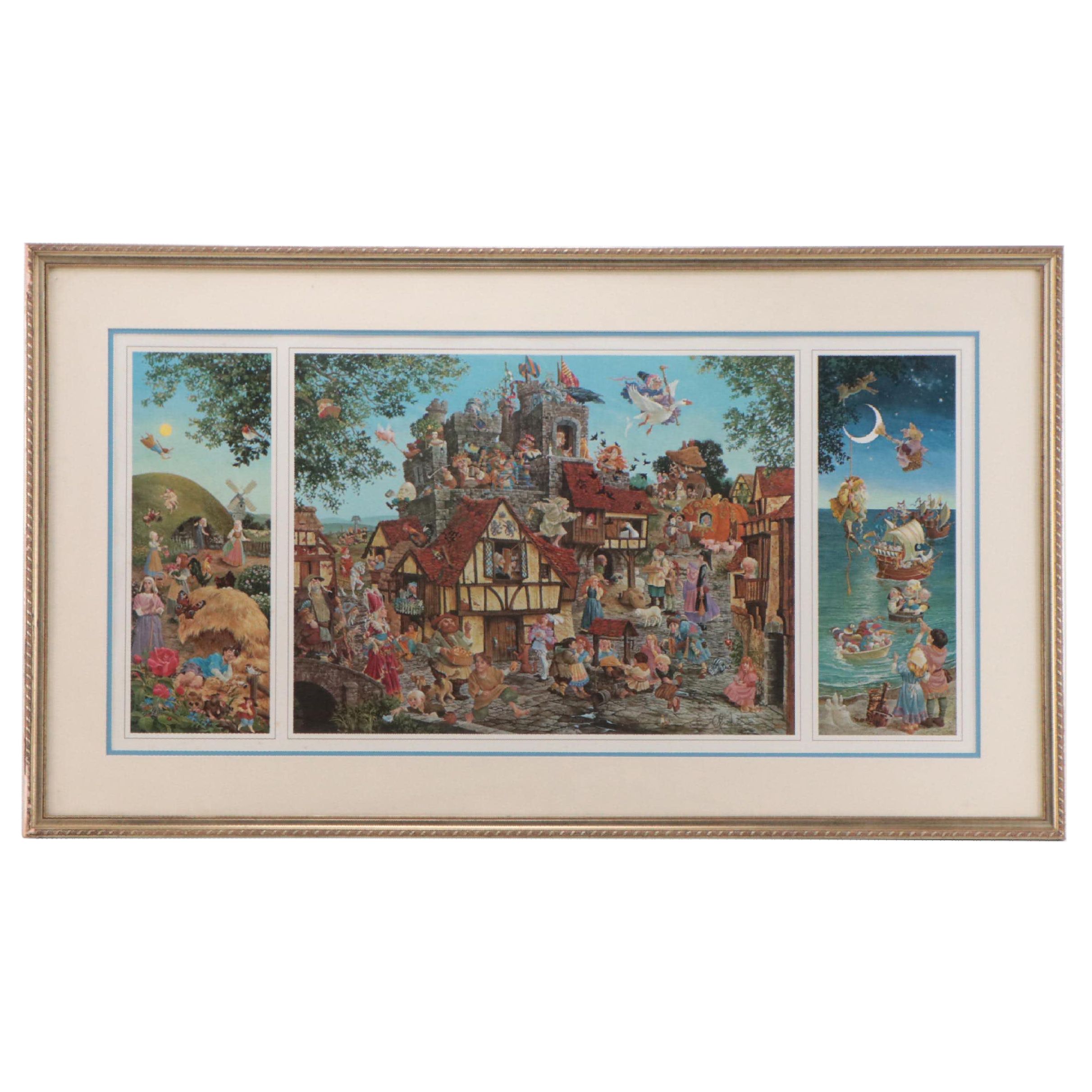 James Christensen Offset Lithograph "Rhymes and Reasons" | EBTH