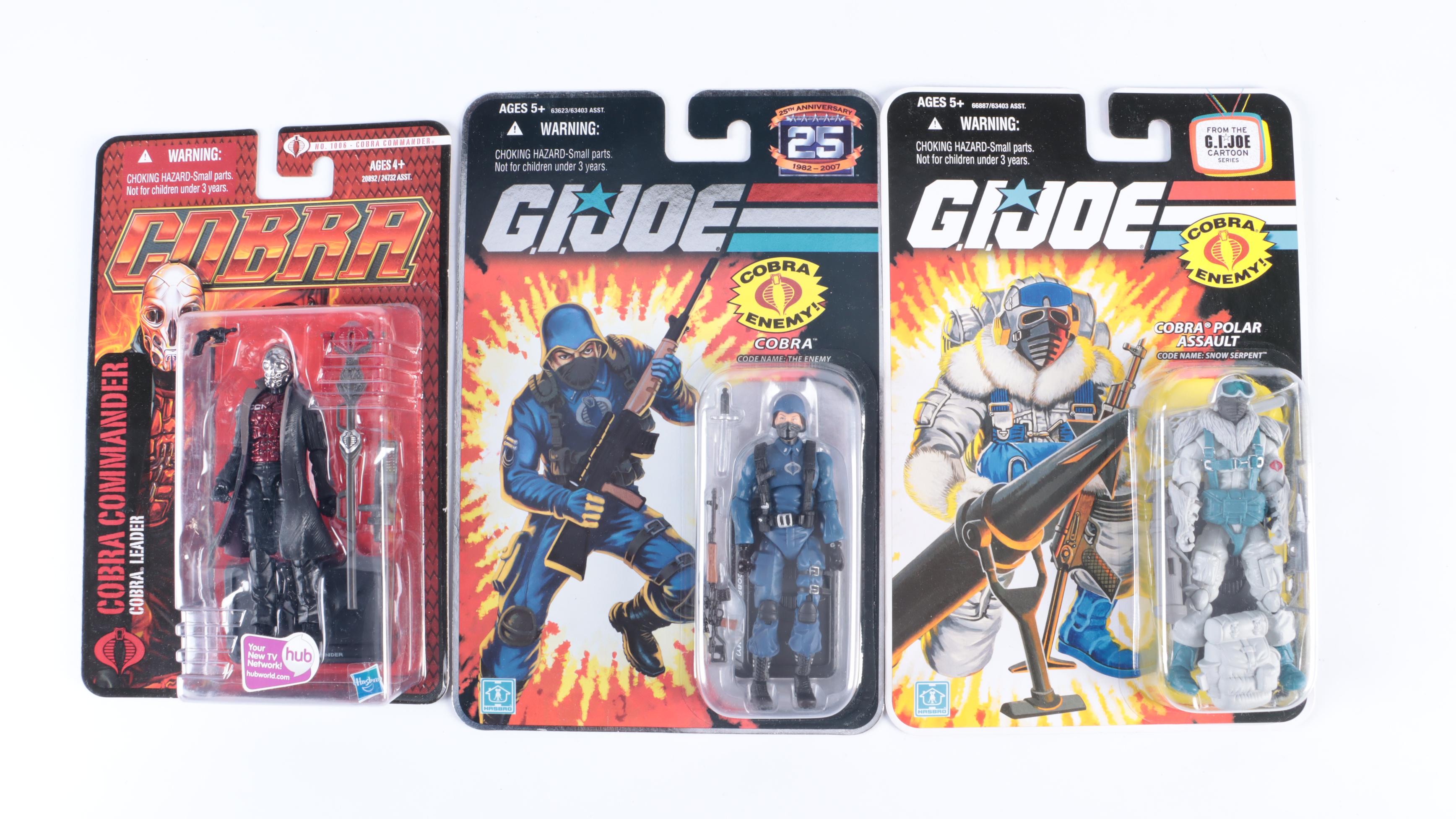 Hasbro G. I. Joe "Iron Grenadier", "Cobra Commander" and Other Action ...