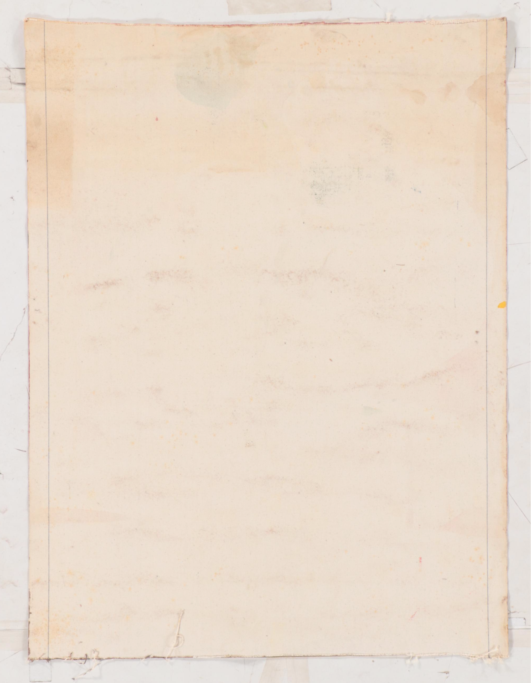 Attributed to John Bledsoe Abstract Acrylic Stain Painting on ...