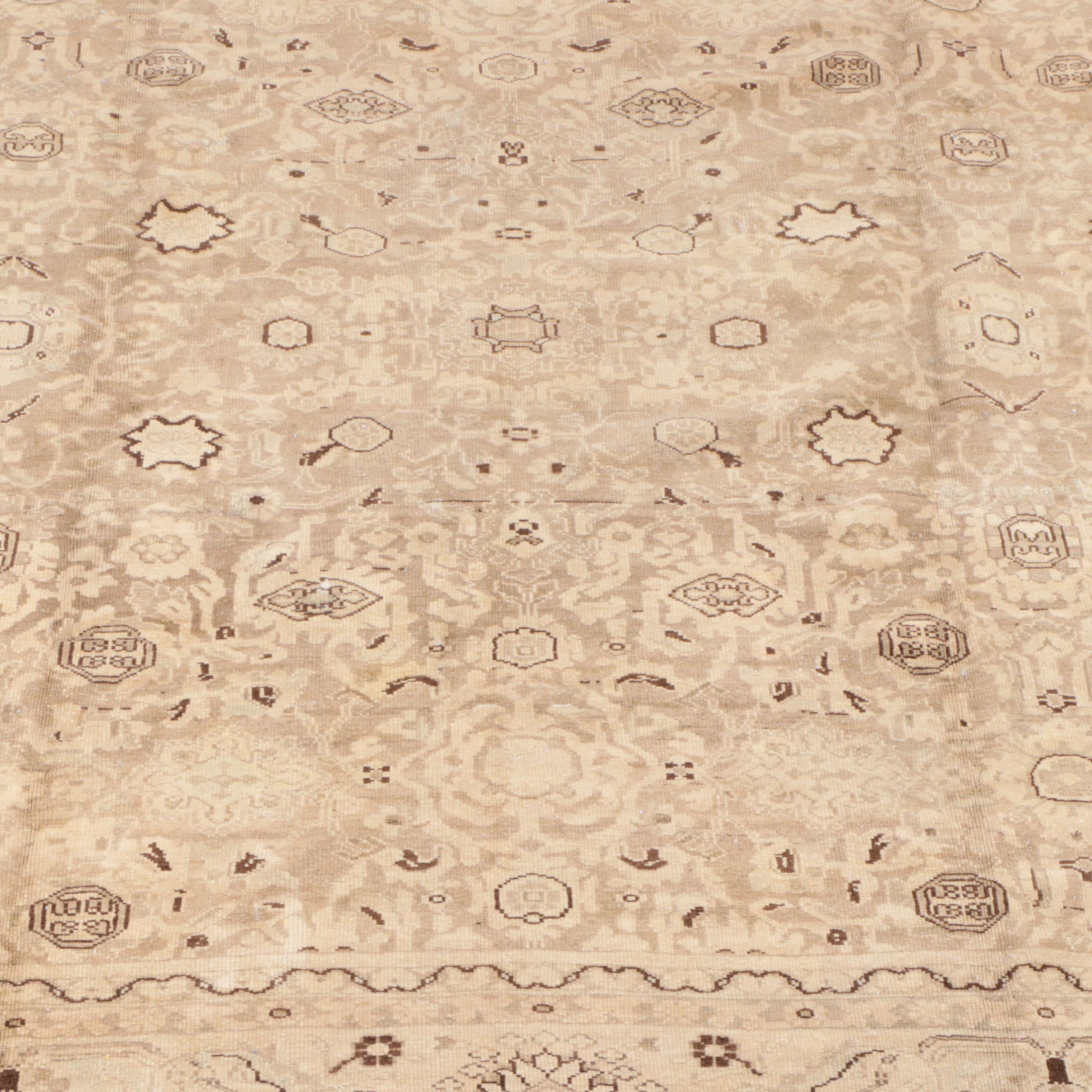 10'4 x 13'5 Hand-Knotted Turkish Antalya Room Sized Rug | EBTH